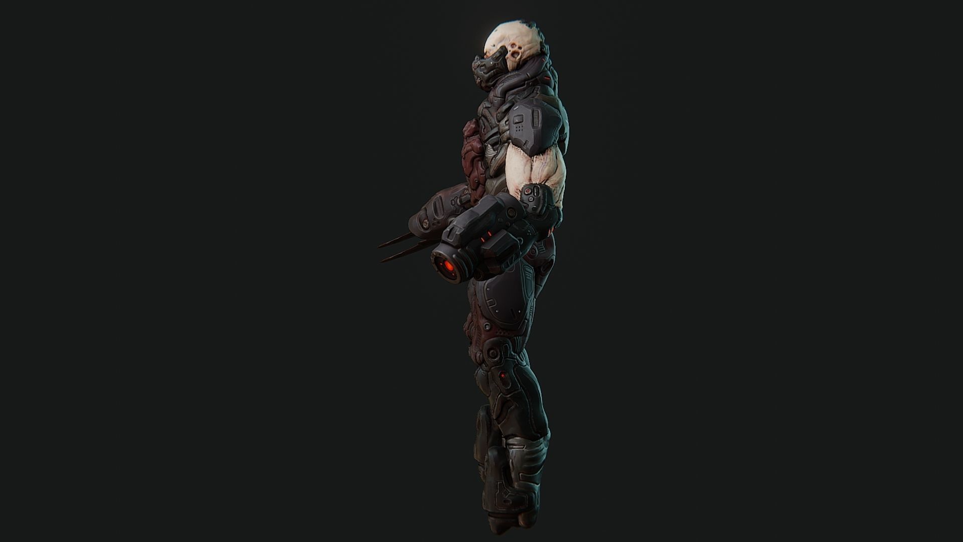 3D model Alien cyborg soldier VR / AR / low-poly rigged animated | CGTrader
