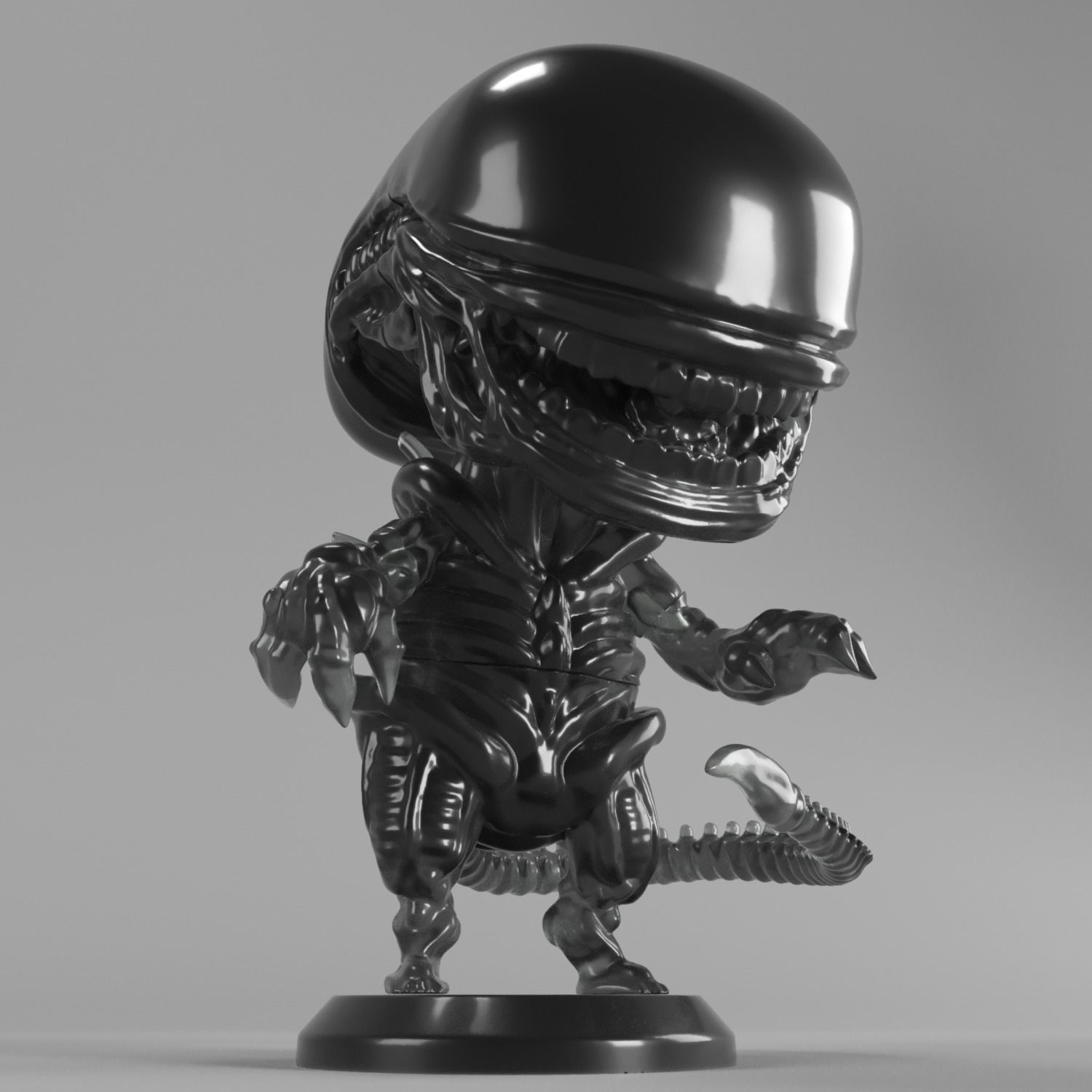 3Dprintstores ALIEN Xenomorph Chibi Ready To Print 3D model 3D model 3D ...