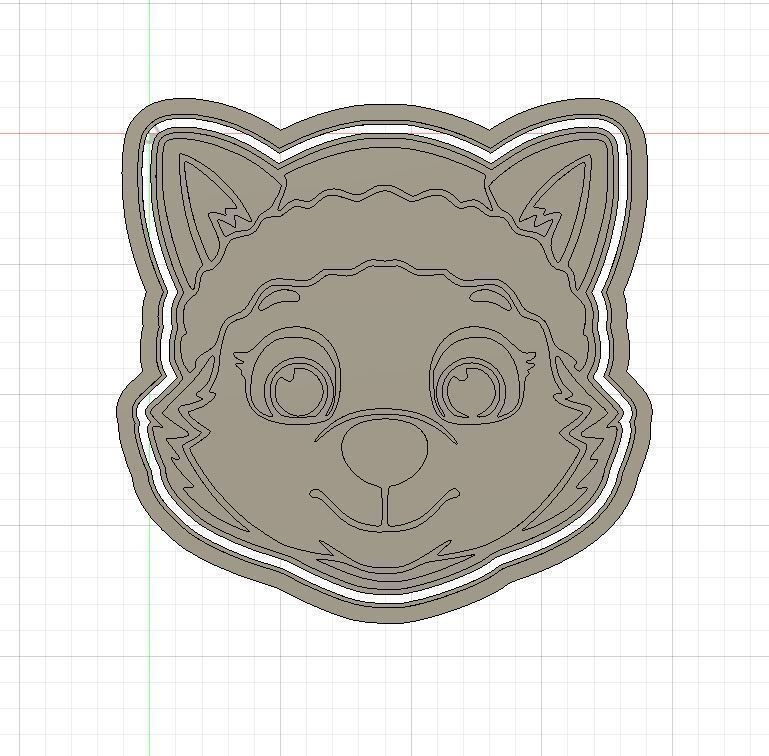 Paw Patrol Everest Cookie and Fondant Cutter with Embosser 3D model 3D ...