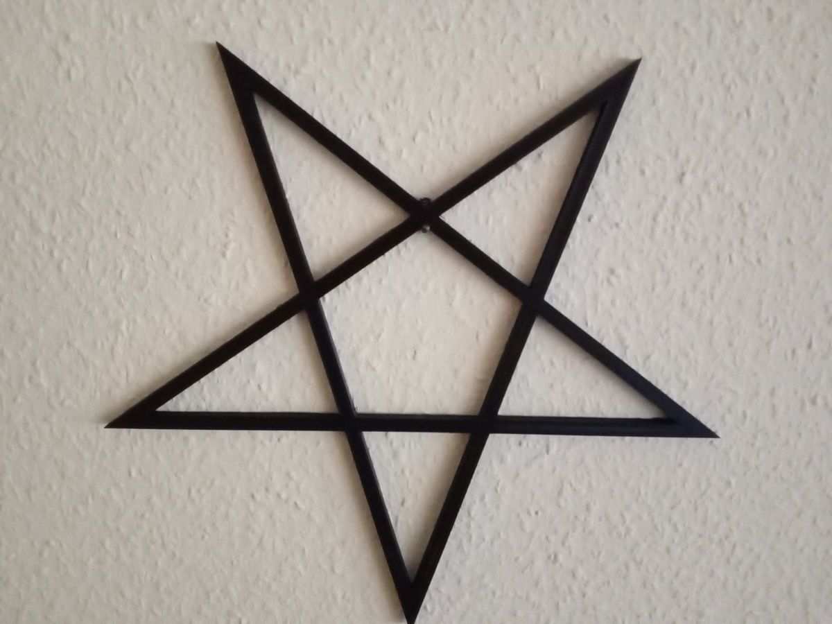 Very nice large pentagram 3D model 3D printable | CGTrader