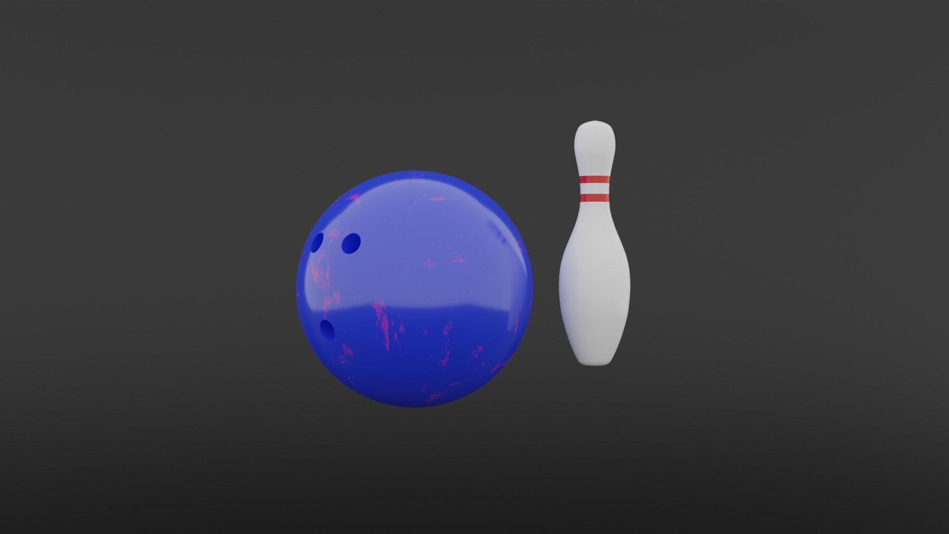 Bowling Ball and Pin free 3D model | CGTrader