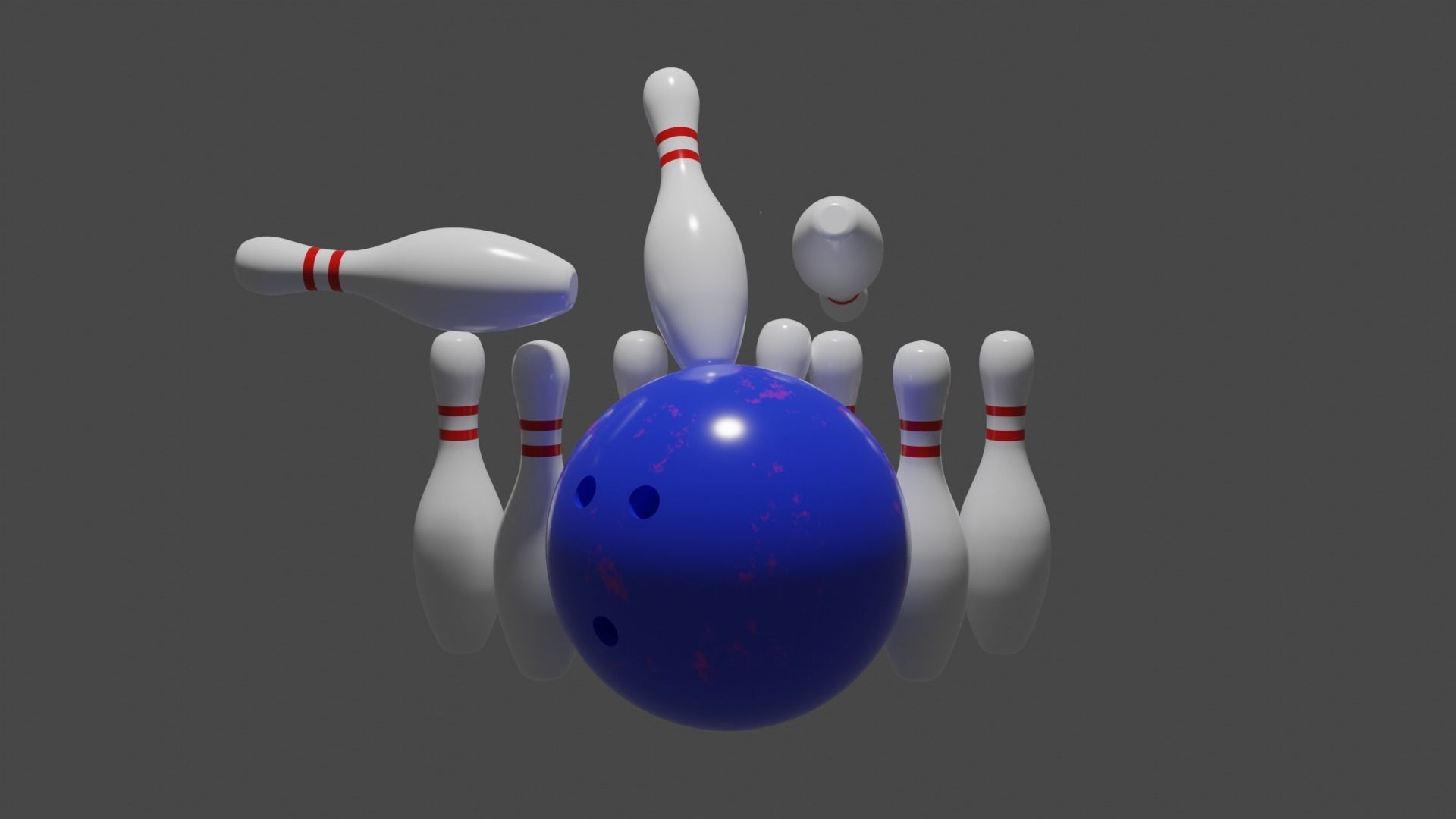 Bowling Ball and Pin free 3D model | CGTrader