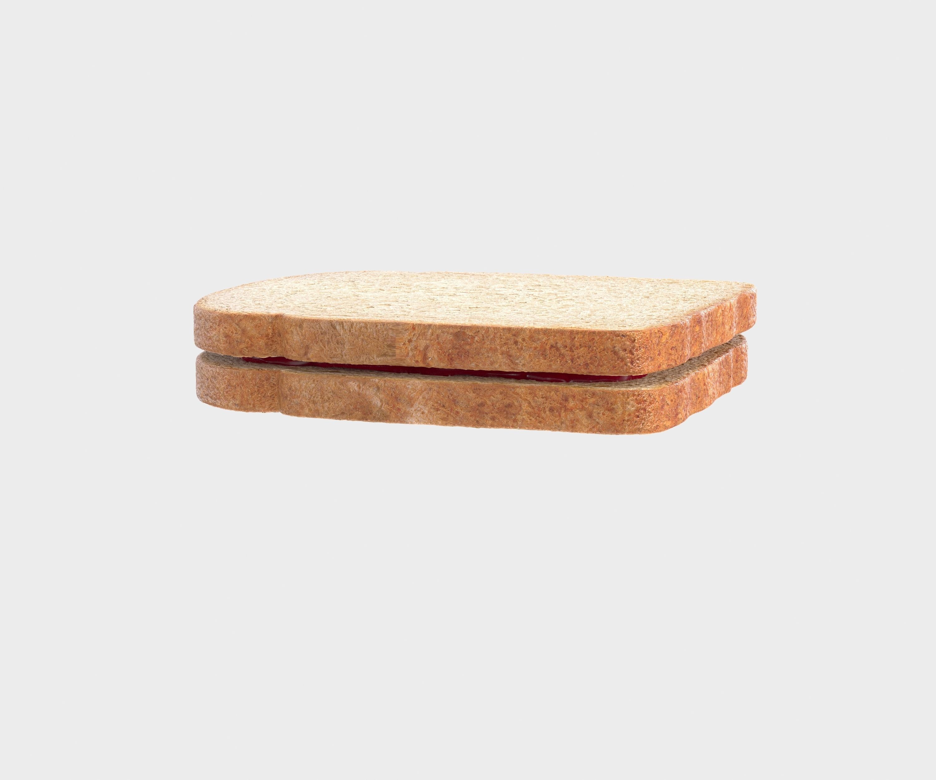 Bread Slice 3D model | CGTrader
