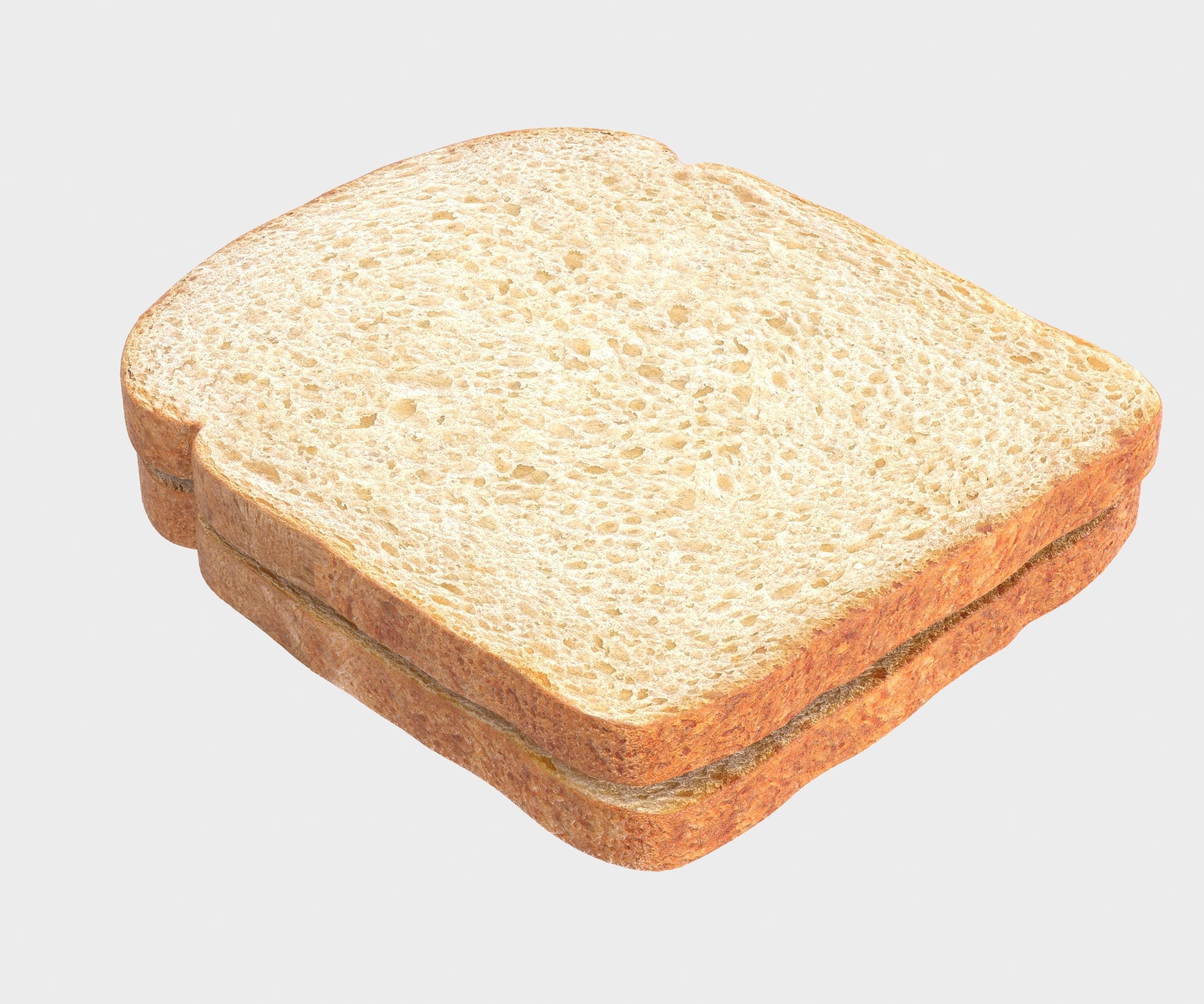 Bread Slice 3D model | CGTrader