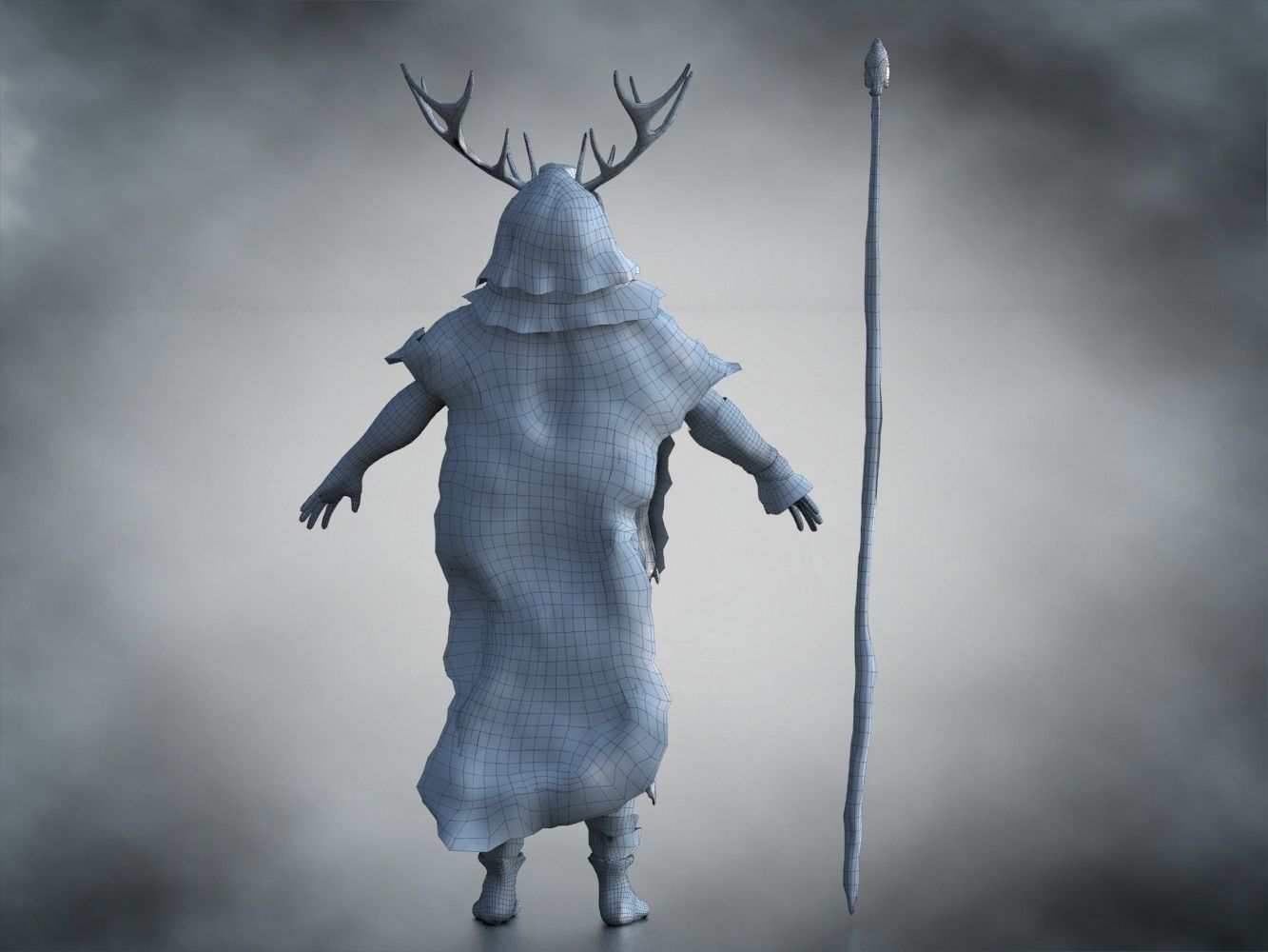 3D model Ancient Hunter VR / AR / low-poly rigged | CGTrader