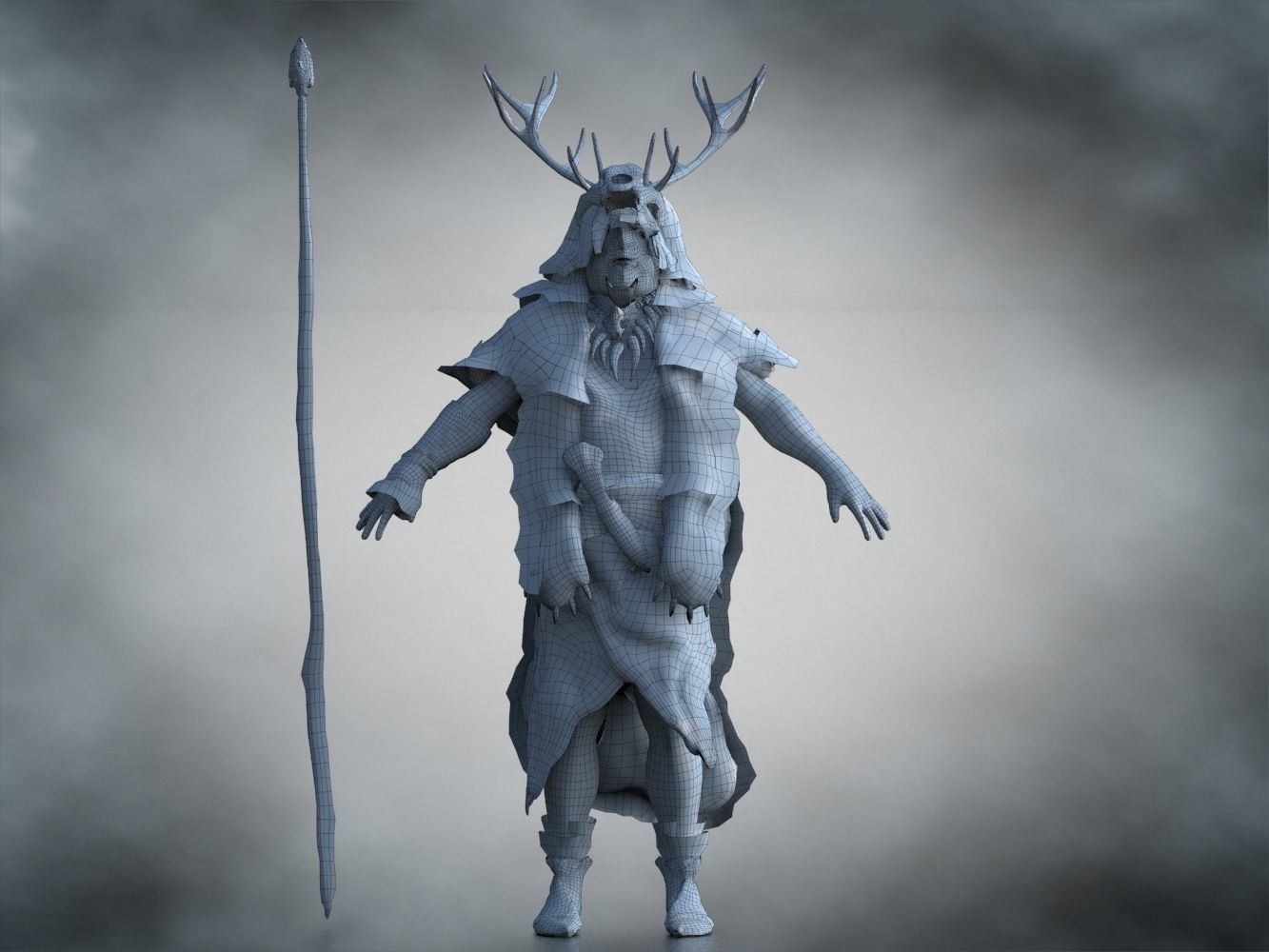 3D model Ancient Hunter VR / AR / low-poly rigged | CGTrader