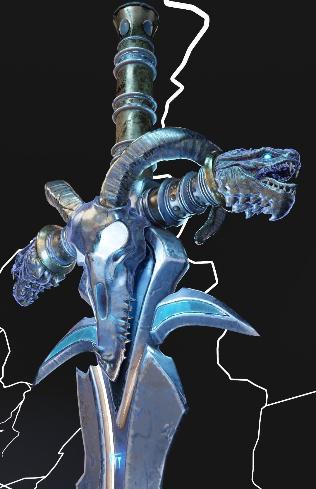 Ultimatium The Lich king sword 3D model | CGTrader