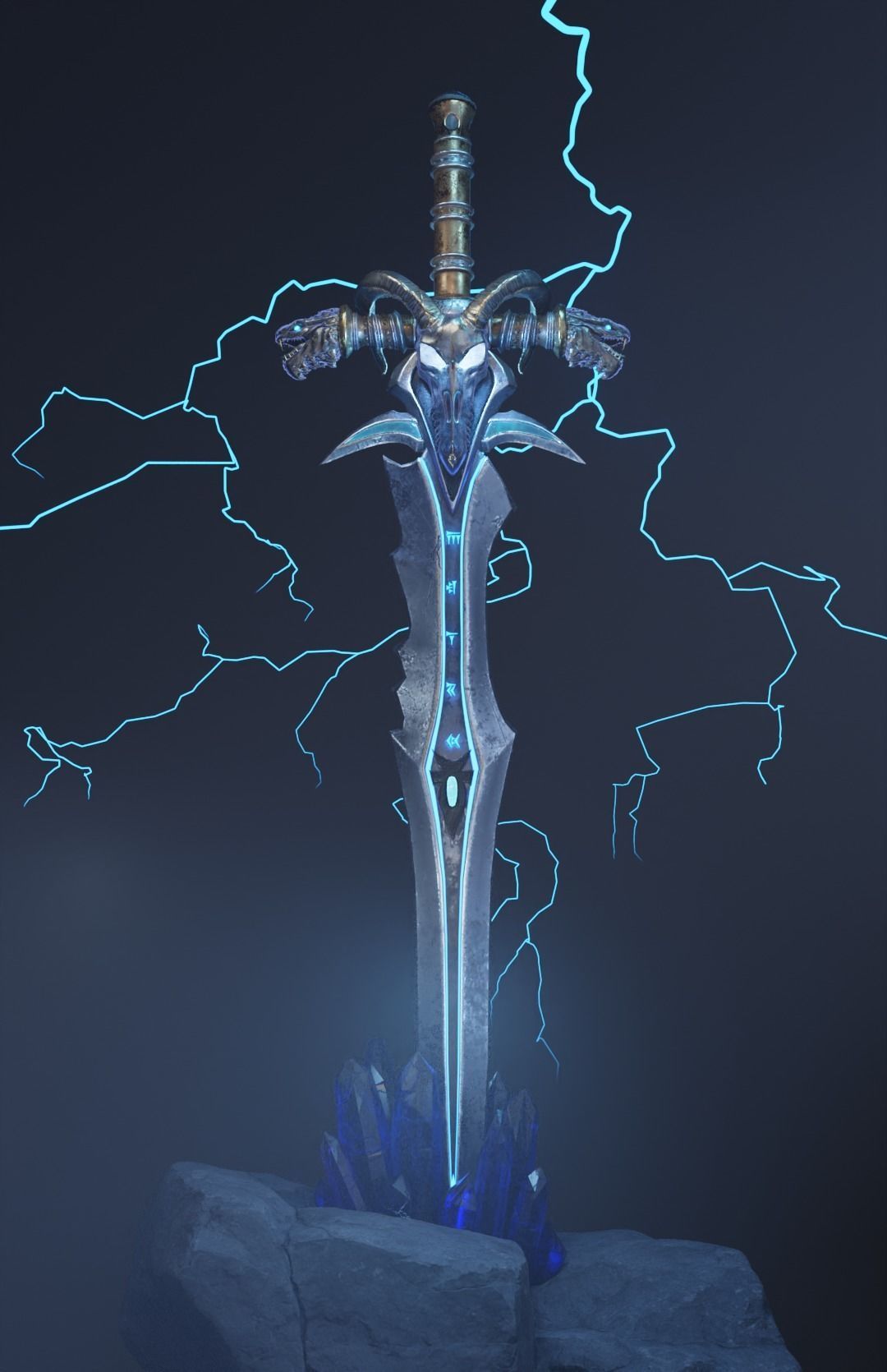 Ultimatium The Lich king sword 3D model | CGTrader