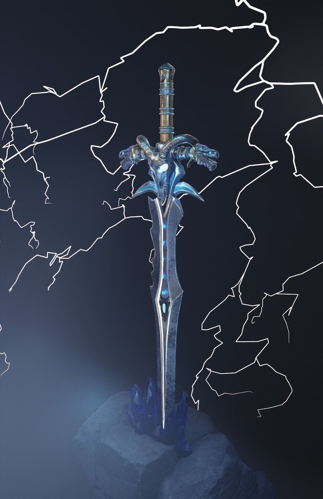 Ultimatium The Lich king sword 3D model | CGTrader