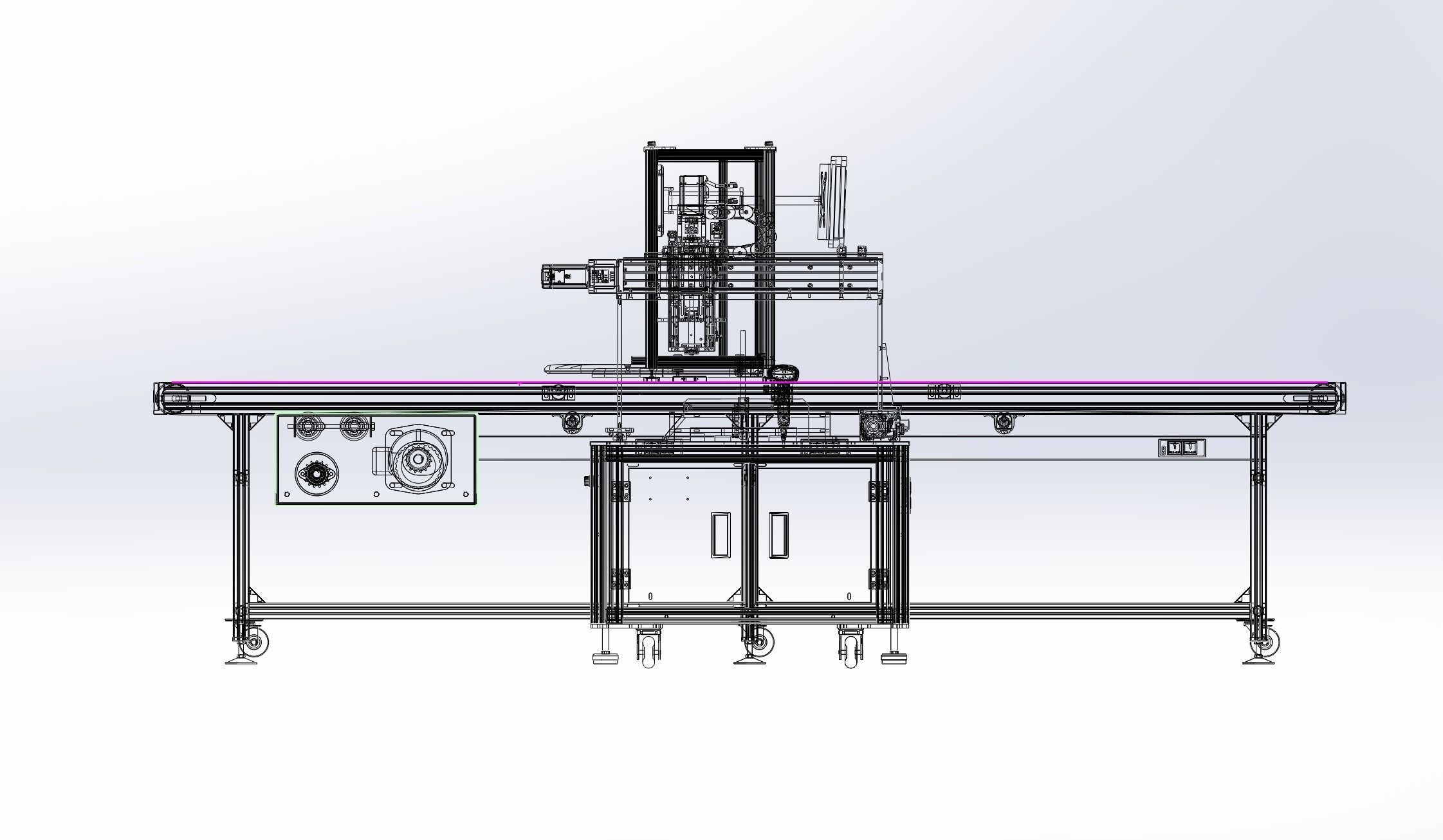 Automatic Weighing Assembly Line 3D model | CGTrader