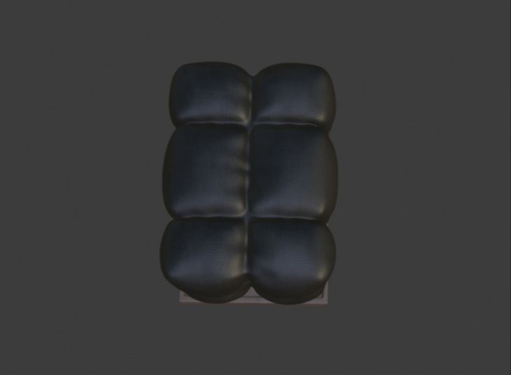 ottoman free 3D model | CGTrader