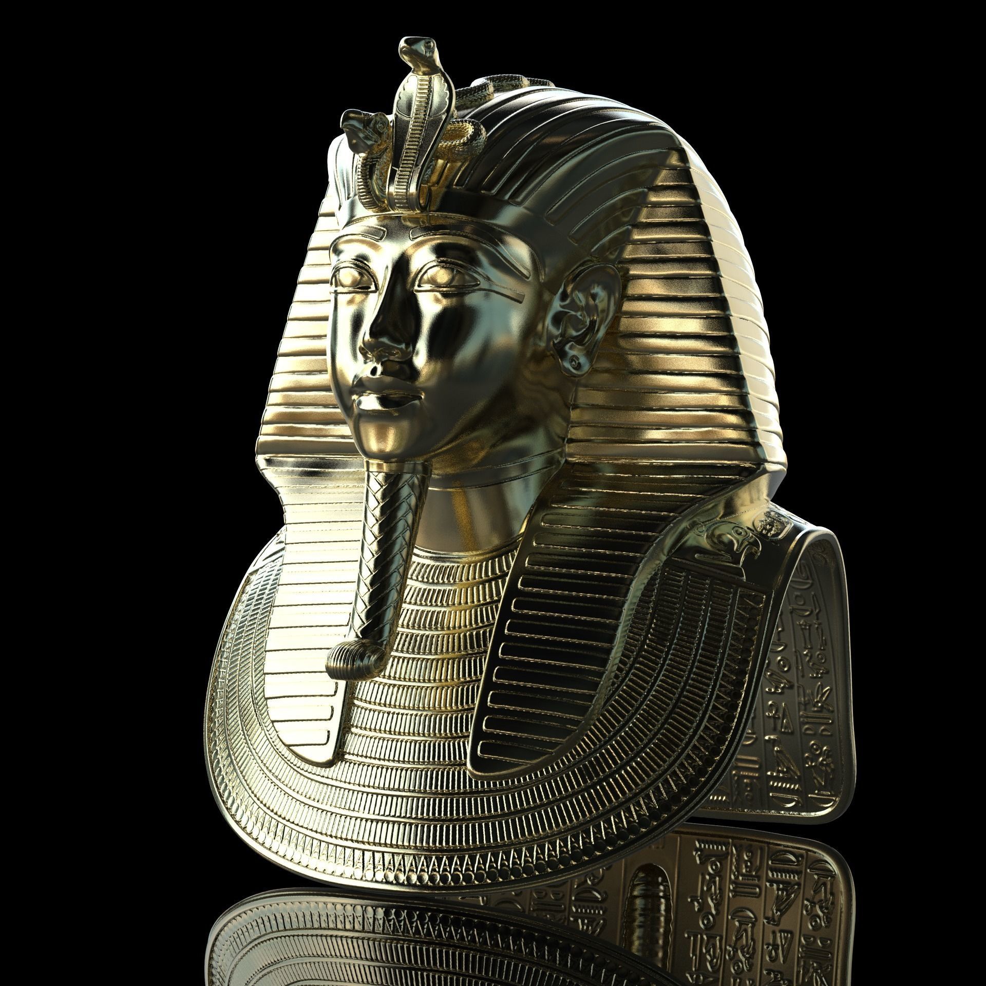 Tutankhamun Mask 3D model 3D printable | CGTrader