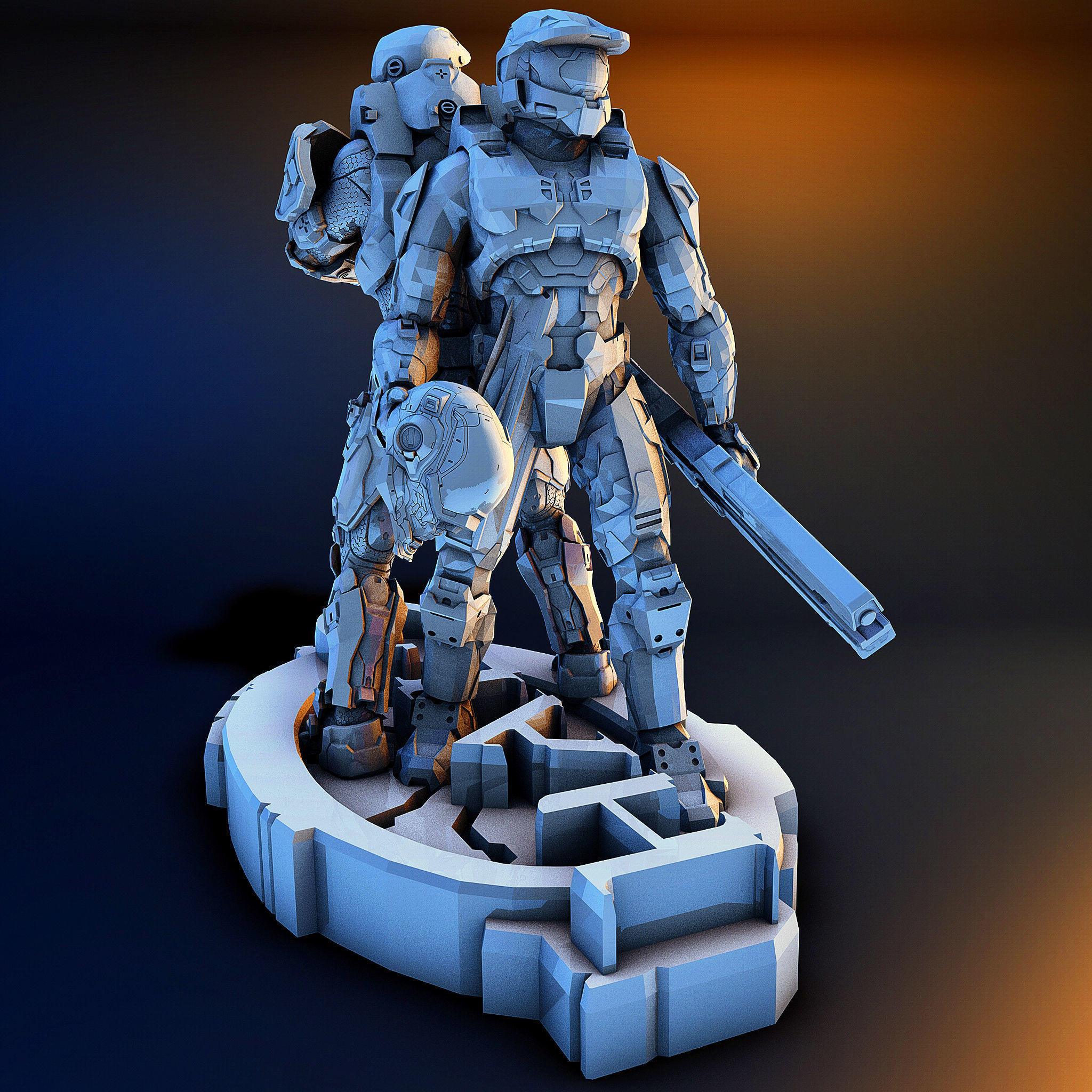 Halo war 3D model 3D printable | CGTrader