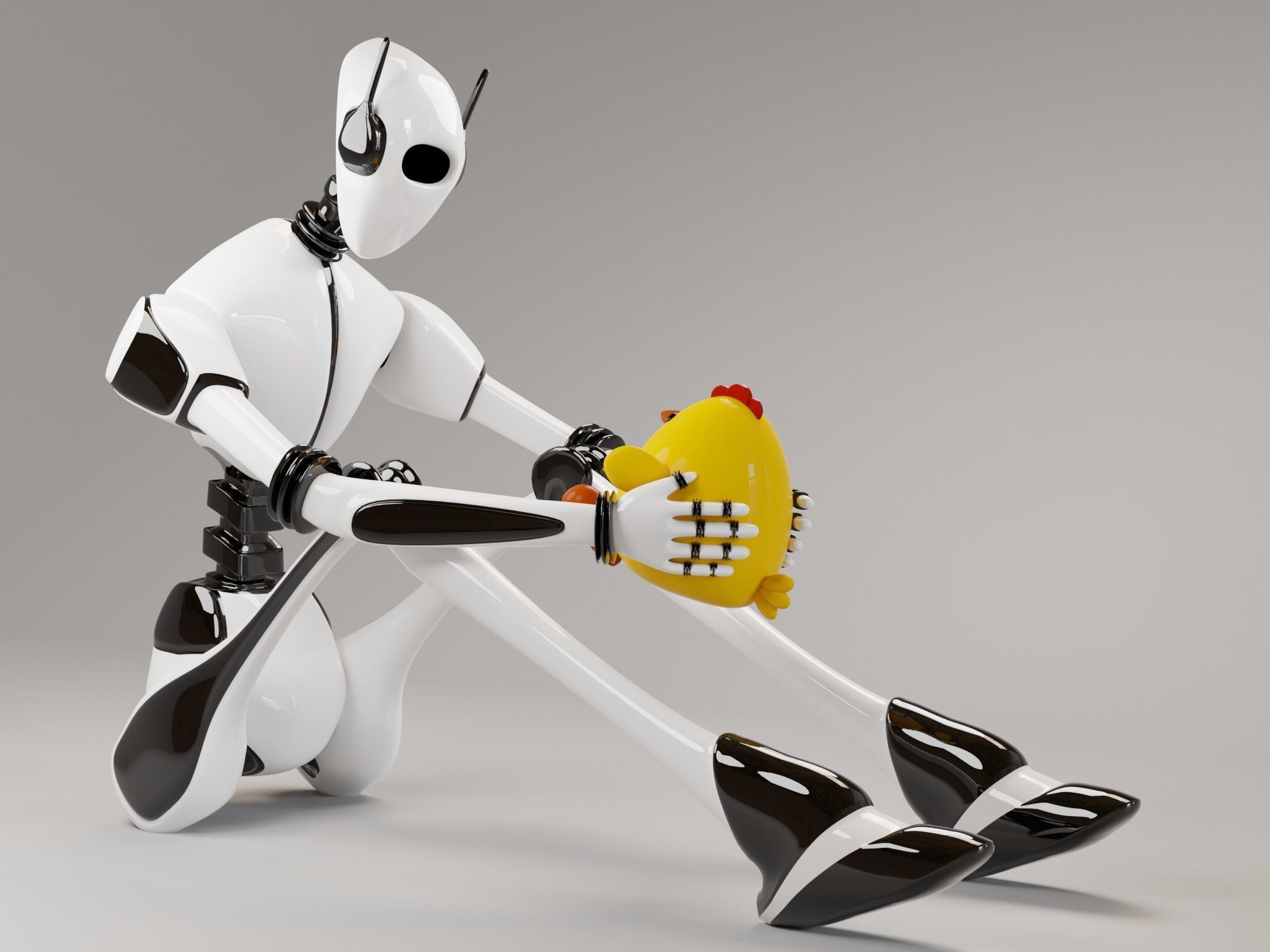 Robot design 3D model | CGTrader