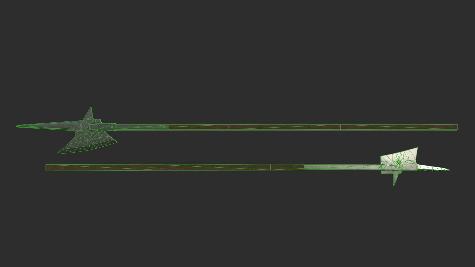 3D model Halberds of two types VR / AR / low-poly | CGTrader