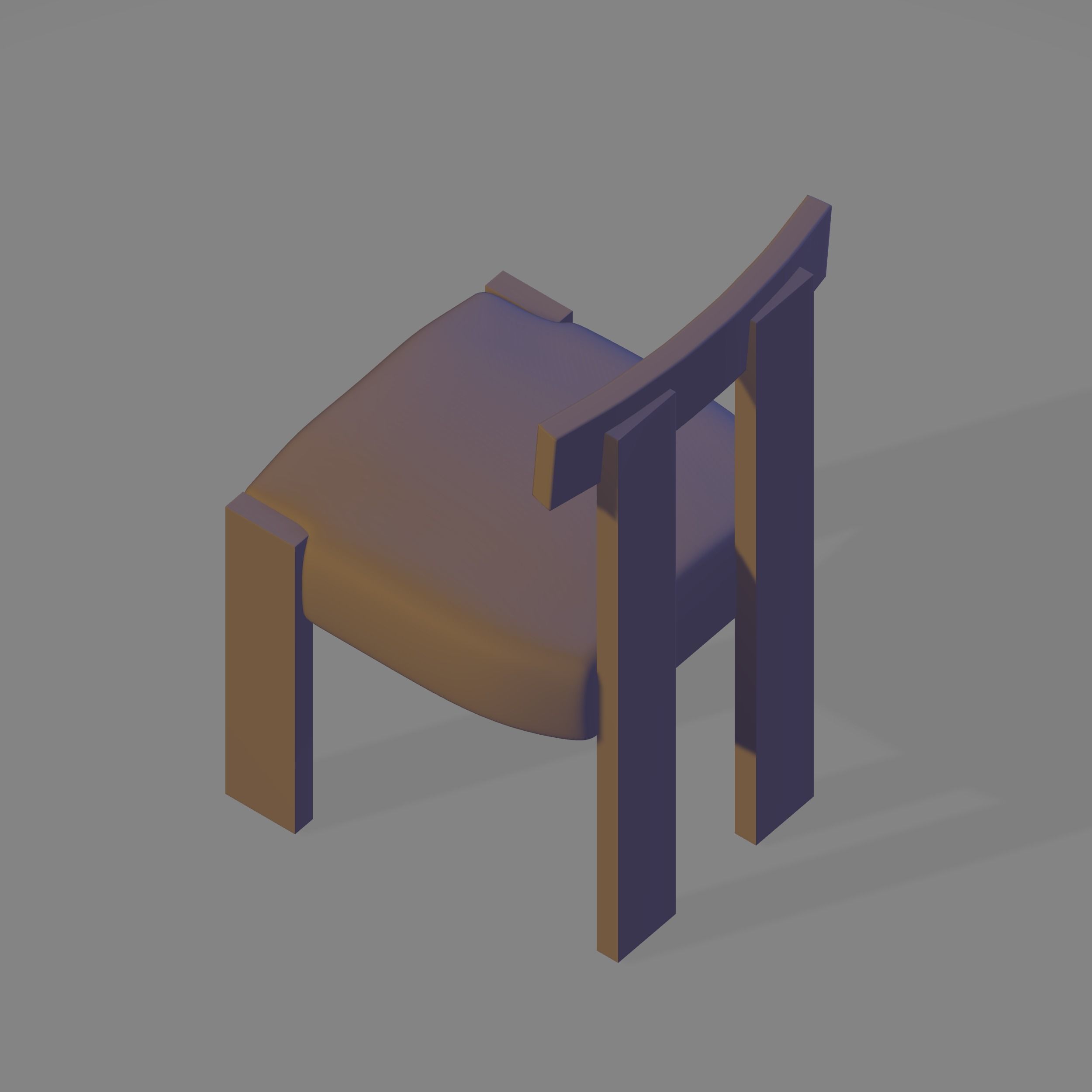 Loc Chair - Stahl Band 3D model | CGTrader