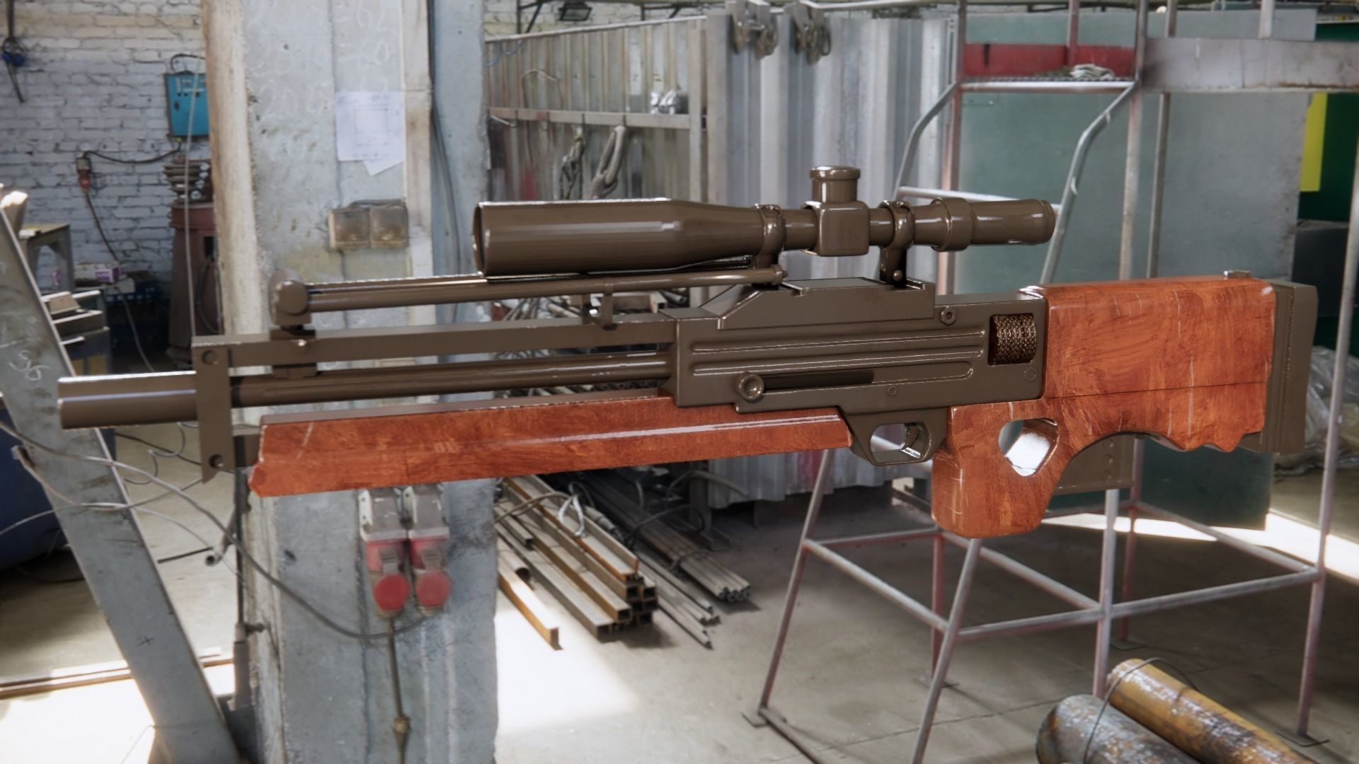 Walther WA2000 3D model | CGTrader