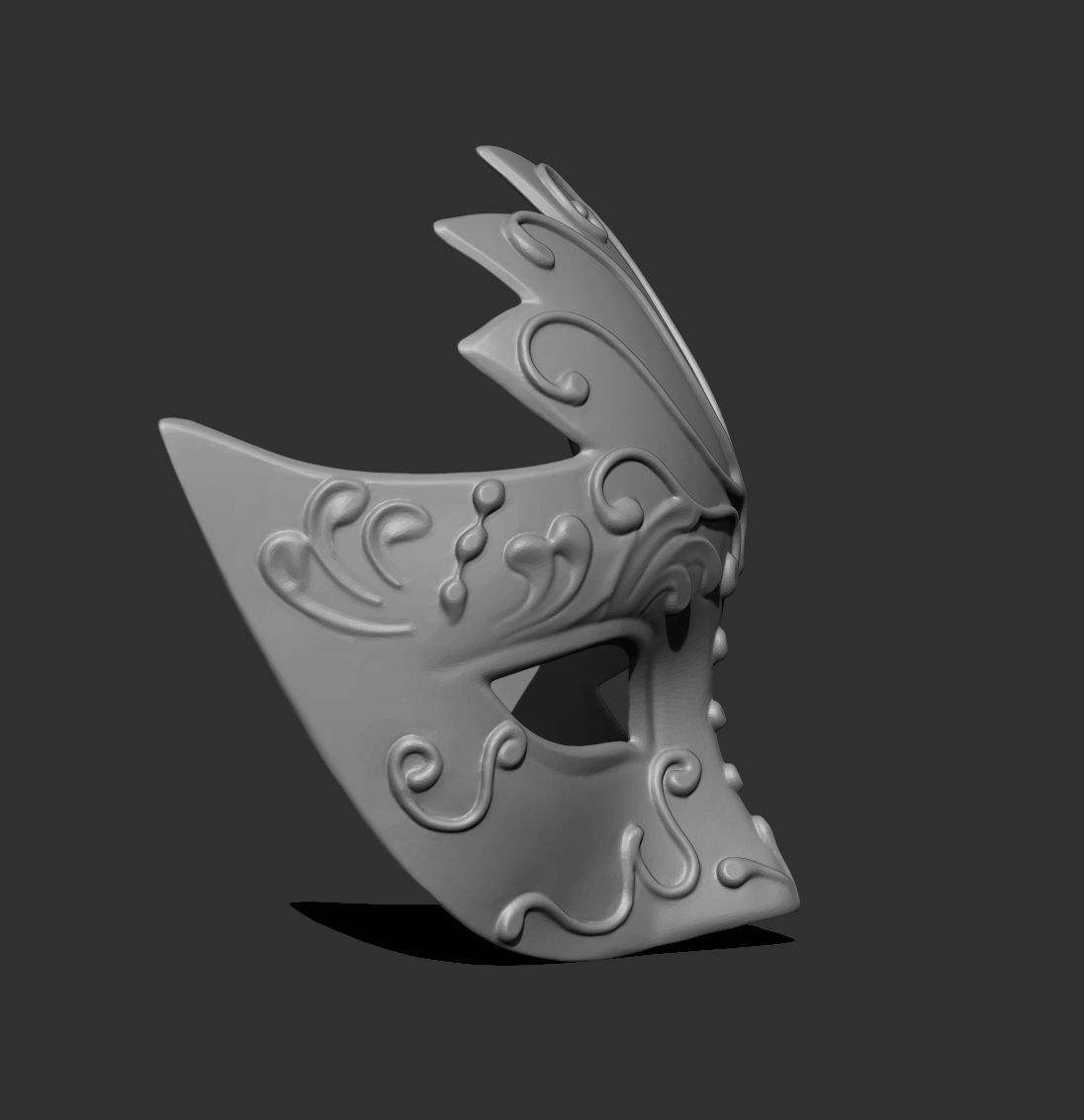 Venetian Mask II 3D model 3D printable | CGTrader