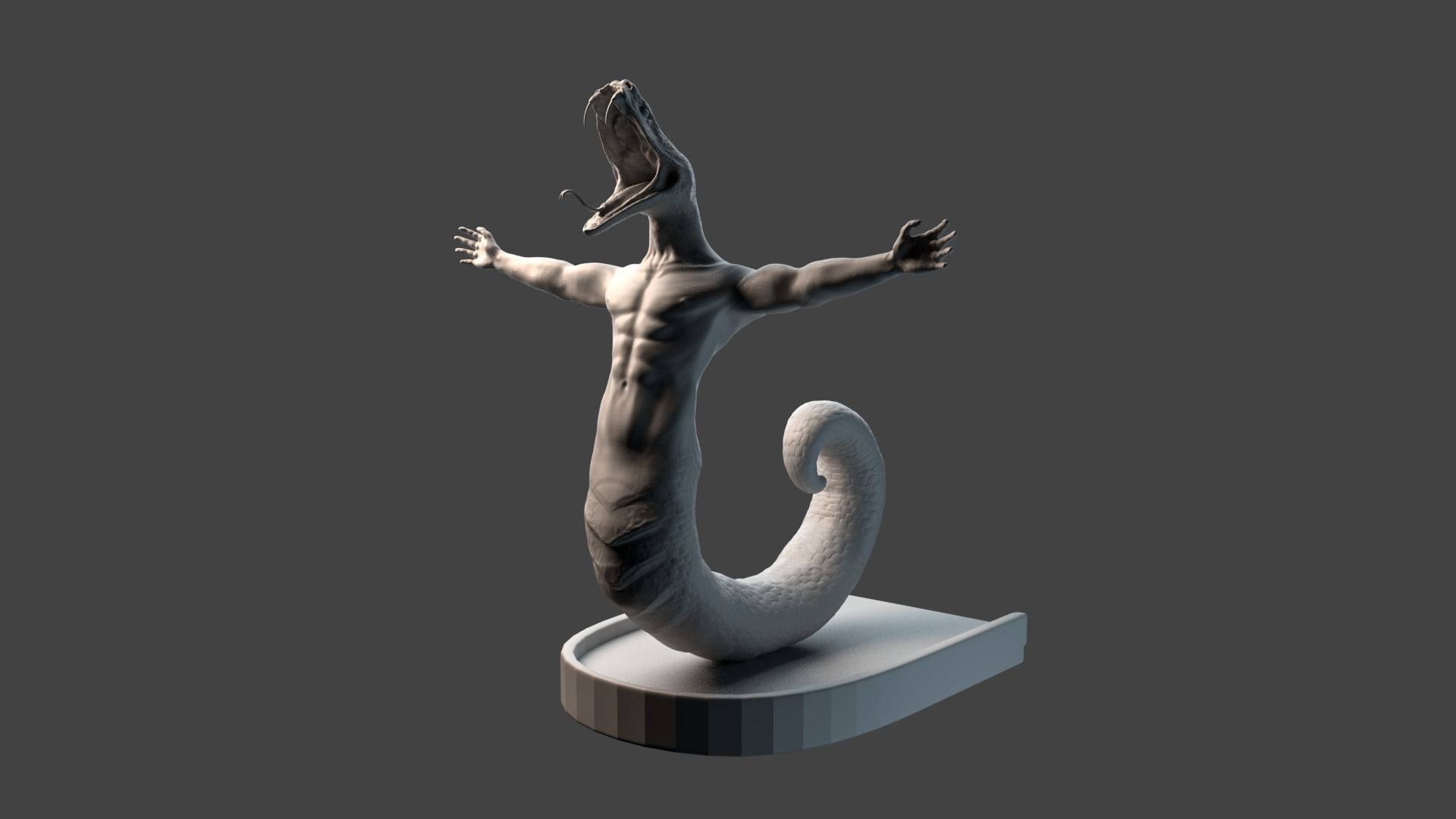 Snake Man - Garou Sculpt free 3D model | CGTrader