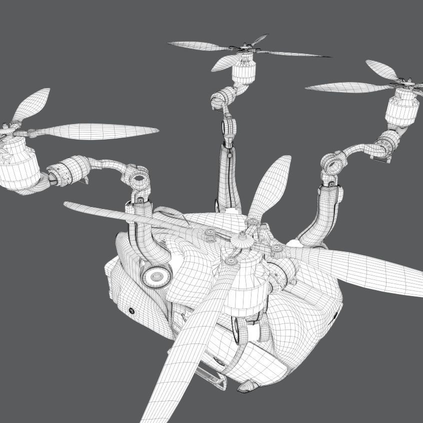 passenger quadcopter 3D model | CGTrader