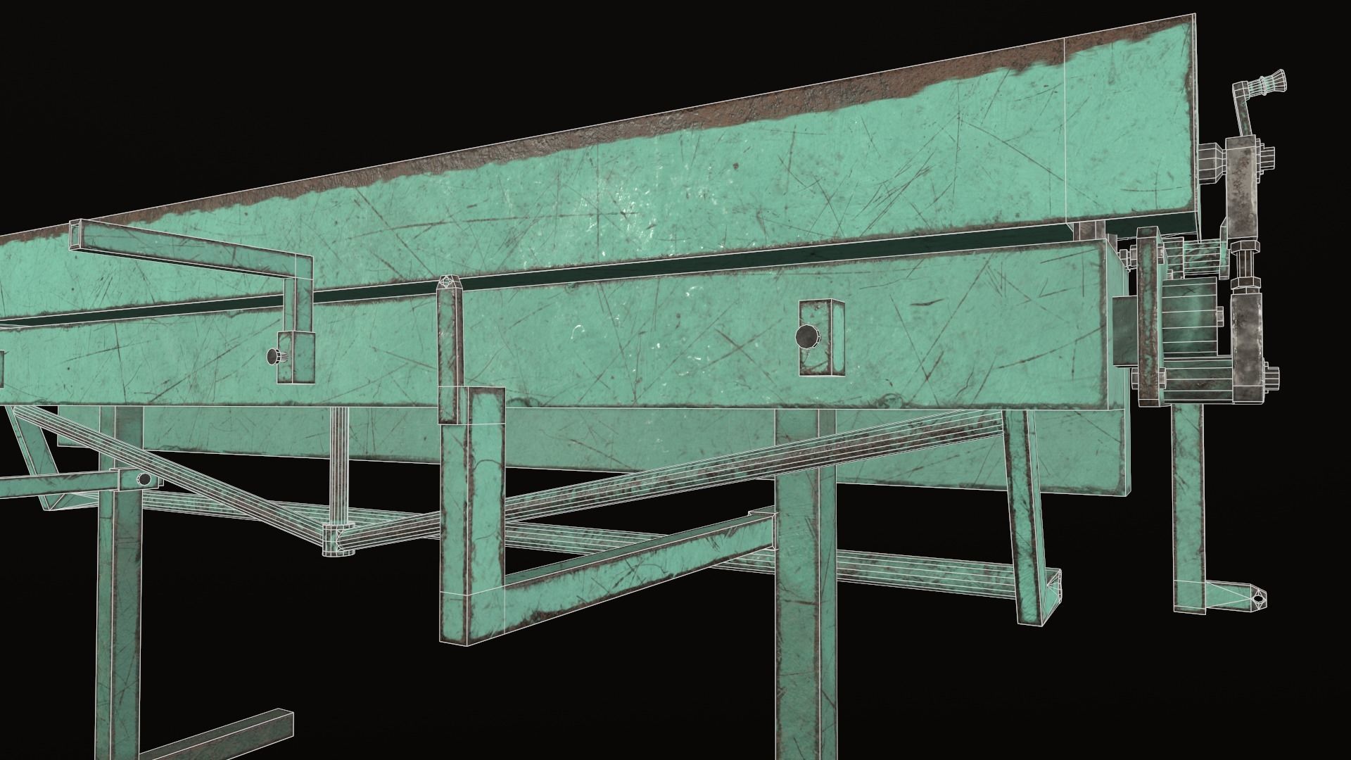 USSR Metalworking Machine - Soviet Machinery Low-poly 3D model free VR ...