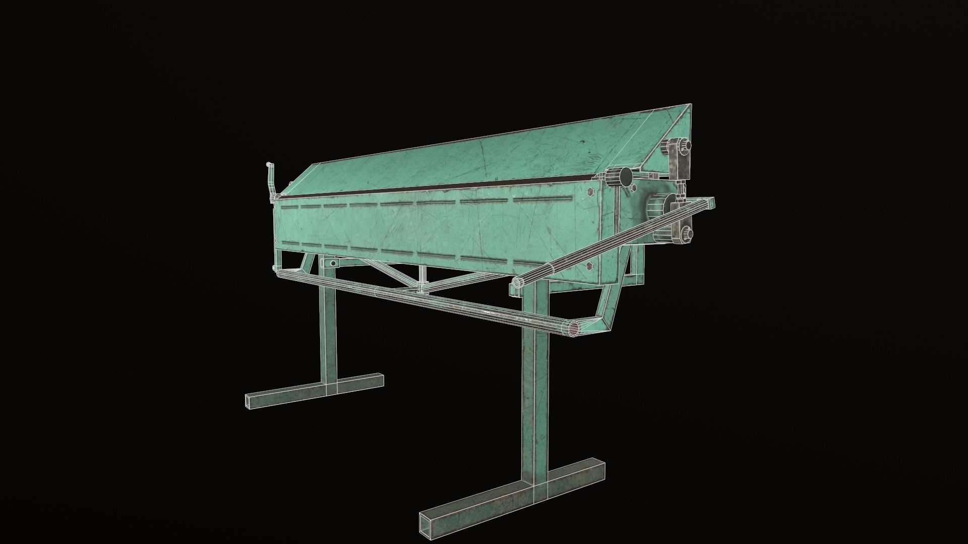 USSR Metalworking Machine - Soviet Machinery Low-poly 3D model free VR ...