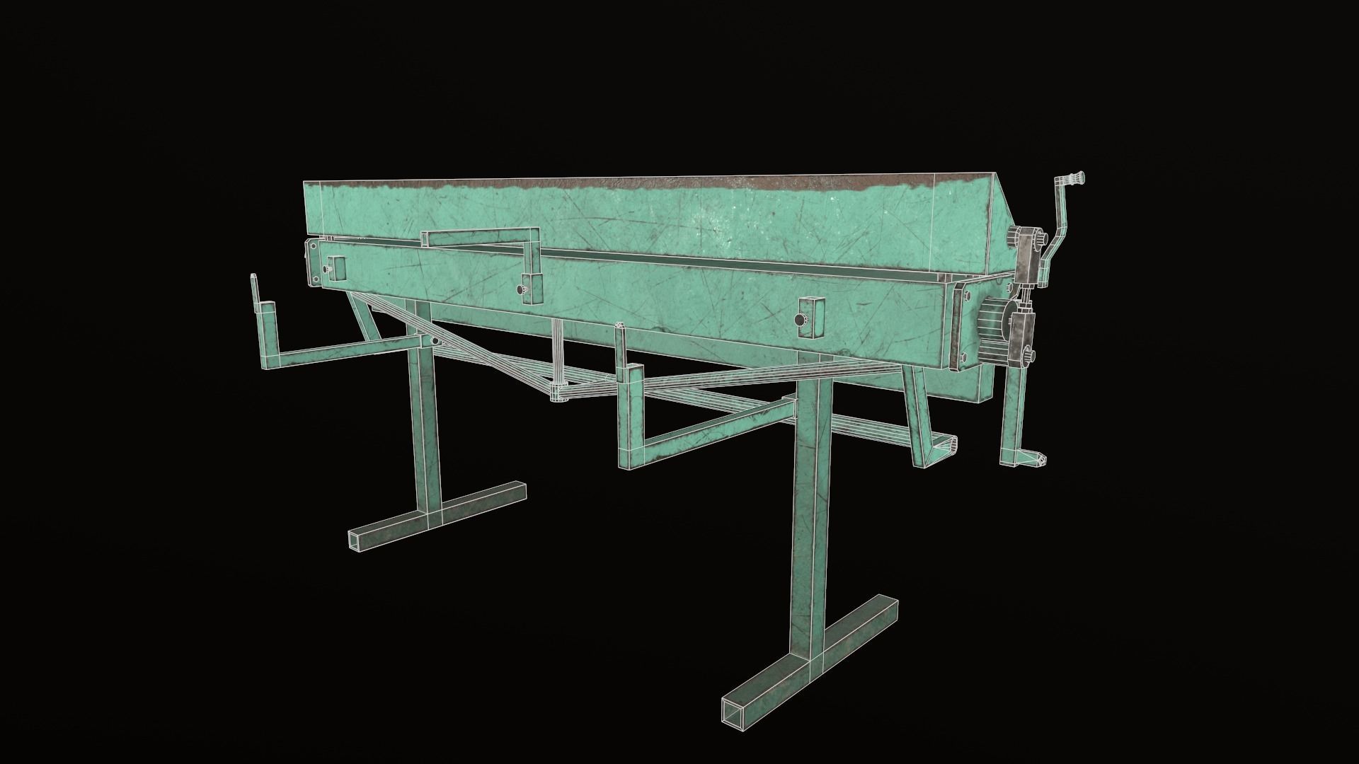 USSR Metalworking Machine - Soviet Machinery Low-poly 3D model free VR ...