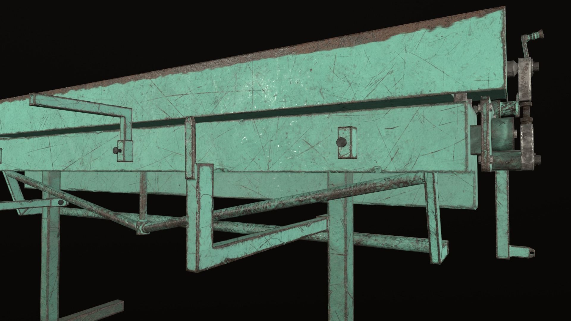 USSR Metalworking Machine - Soviet Machinery Low-poly 3D model free VR ...