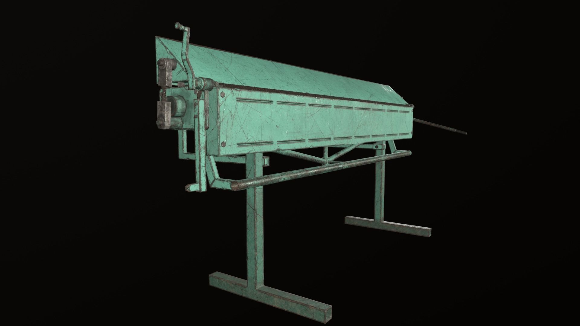 USSR Metalworking Machine - Soviet Machinery Low-poly 3D model free VR ...