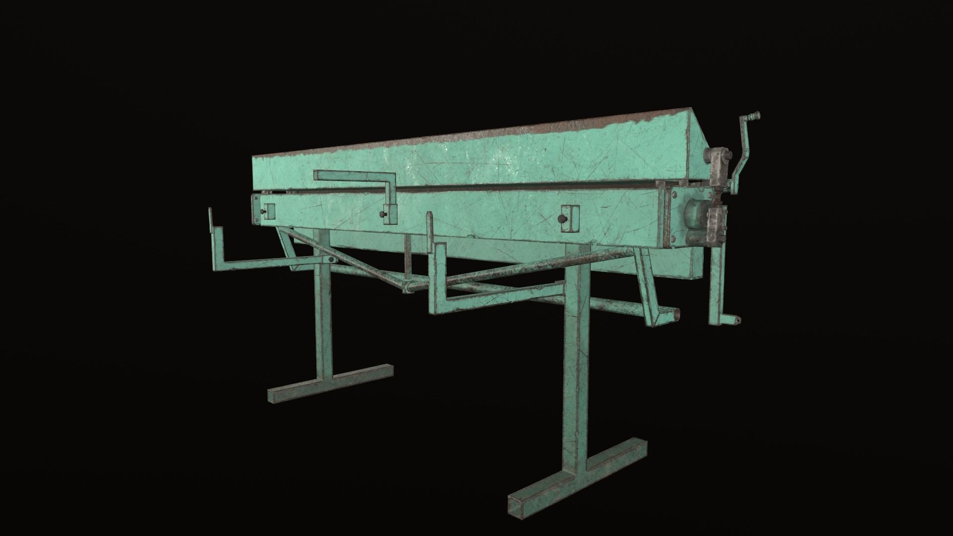 USSR Metalworking Machine - Soviet Machinery Low-poly 3D model free VR ...