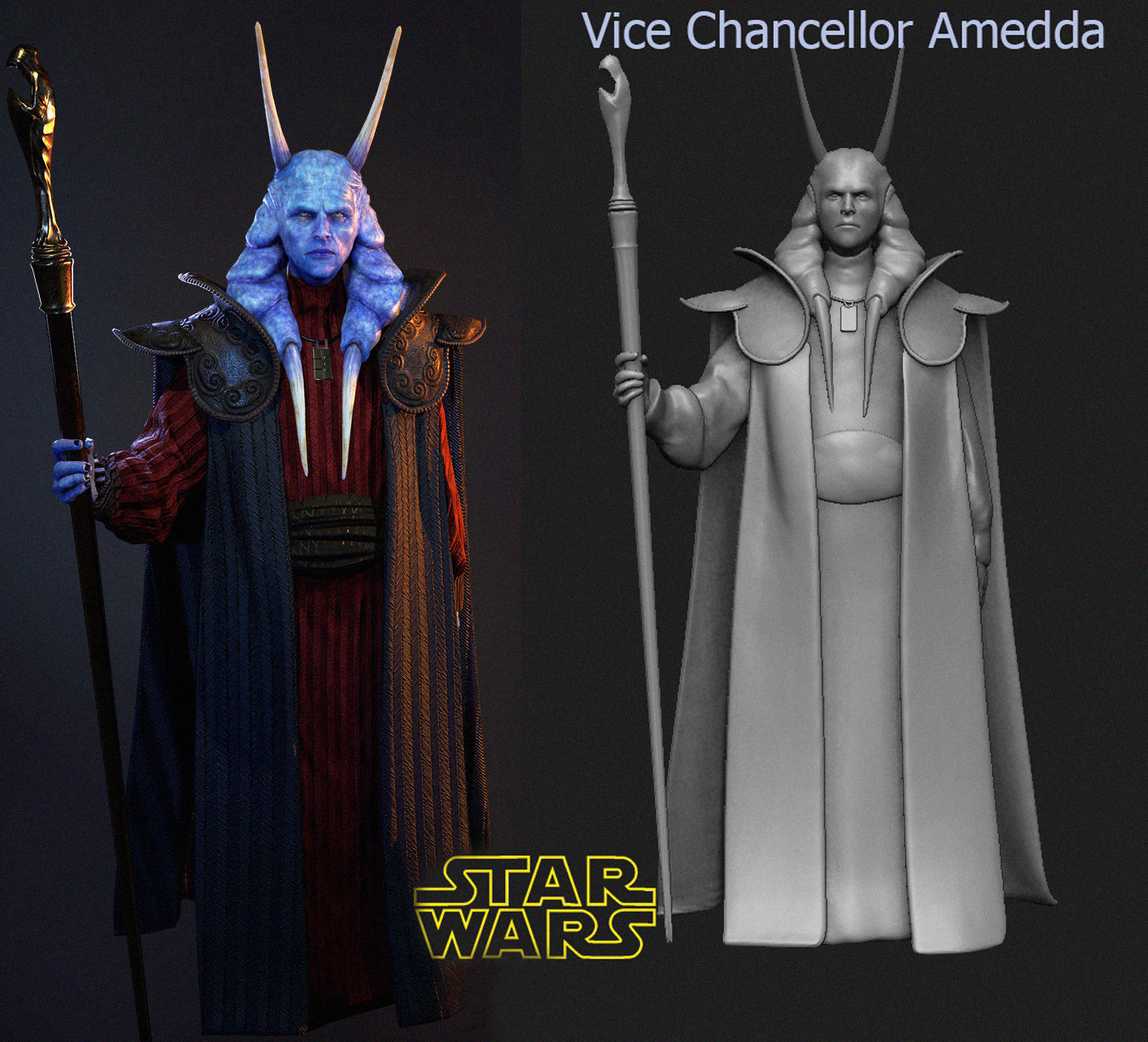 Star Wars - Vice Chancellor Mas Amedda 3D model 3D printable | CGTrader