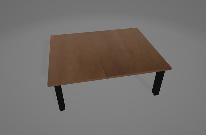 Low Poly Table wooden with legs free VR / AR / low-poly 3D model | CGTrader