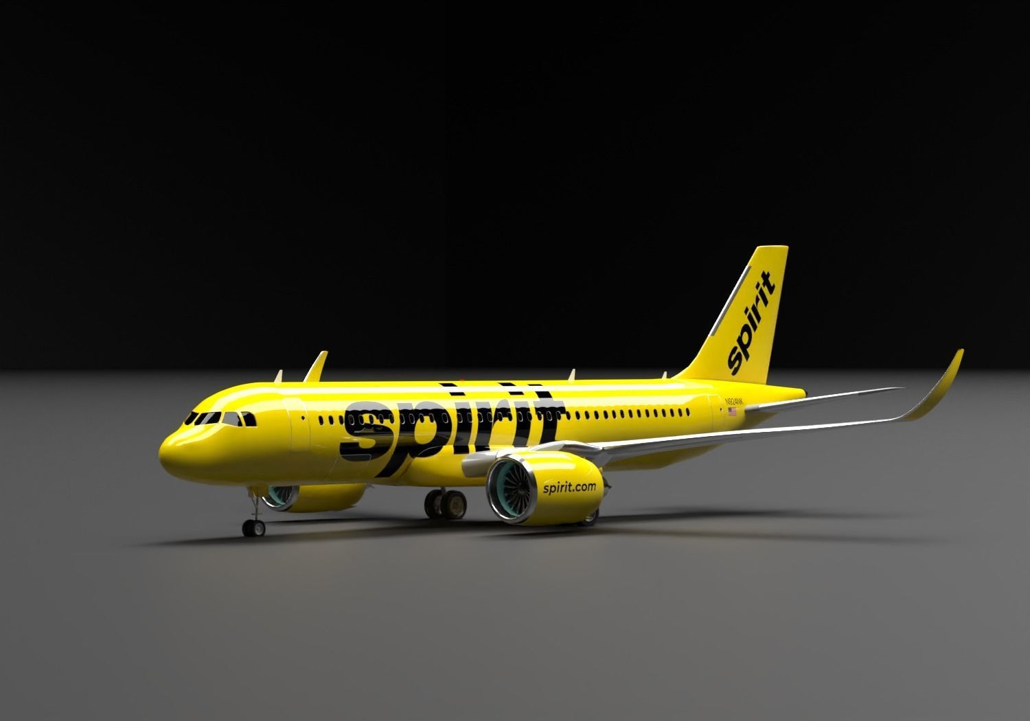 Airbus A320 NEO Spirit Livery 3D model | CGTrader