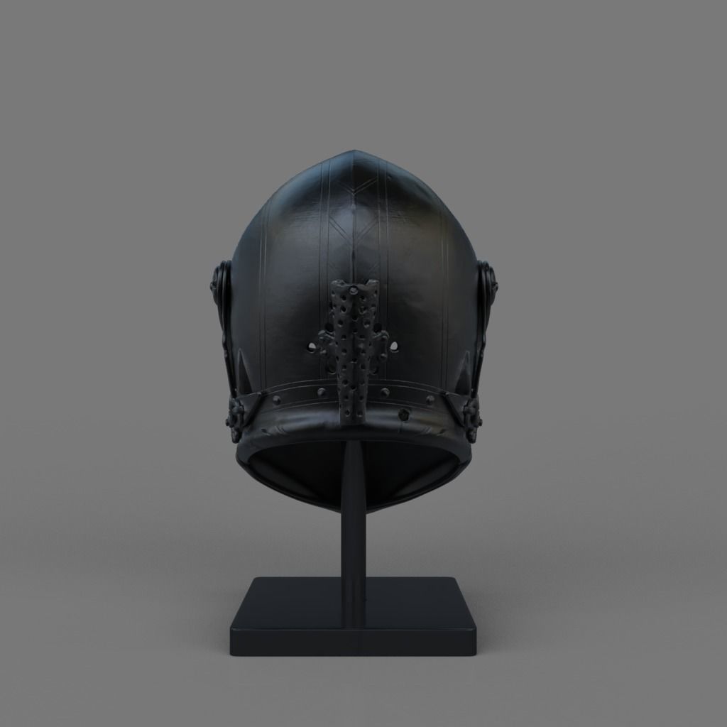 Jousting Helmet II - Ornamental 3D model 3D printable | CGTrader