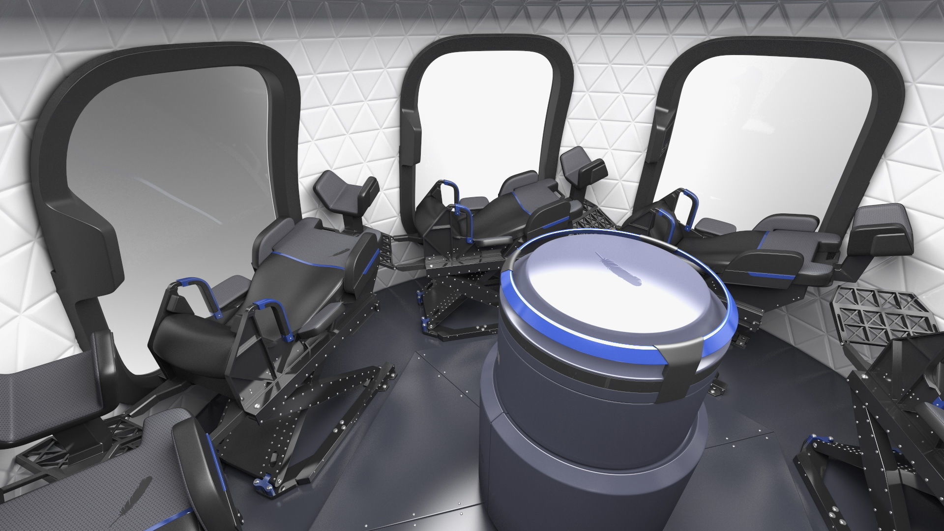 Blue Origin New Shepard Crew Capsule 3D model | CGTrader