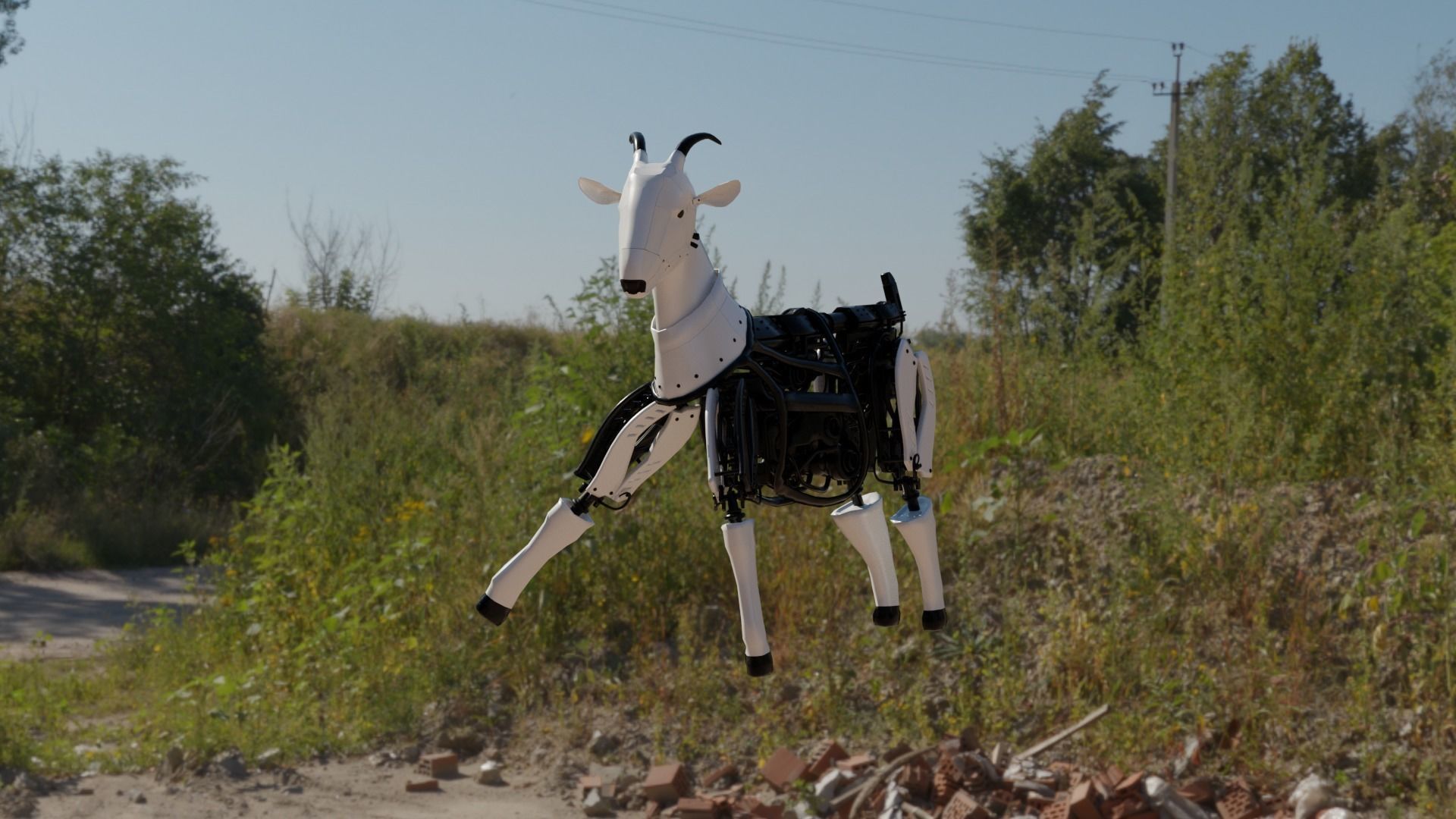 Goat Robot 3D model rigged | CGTrader