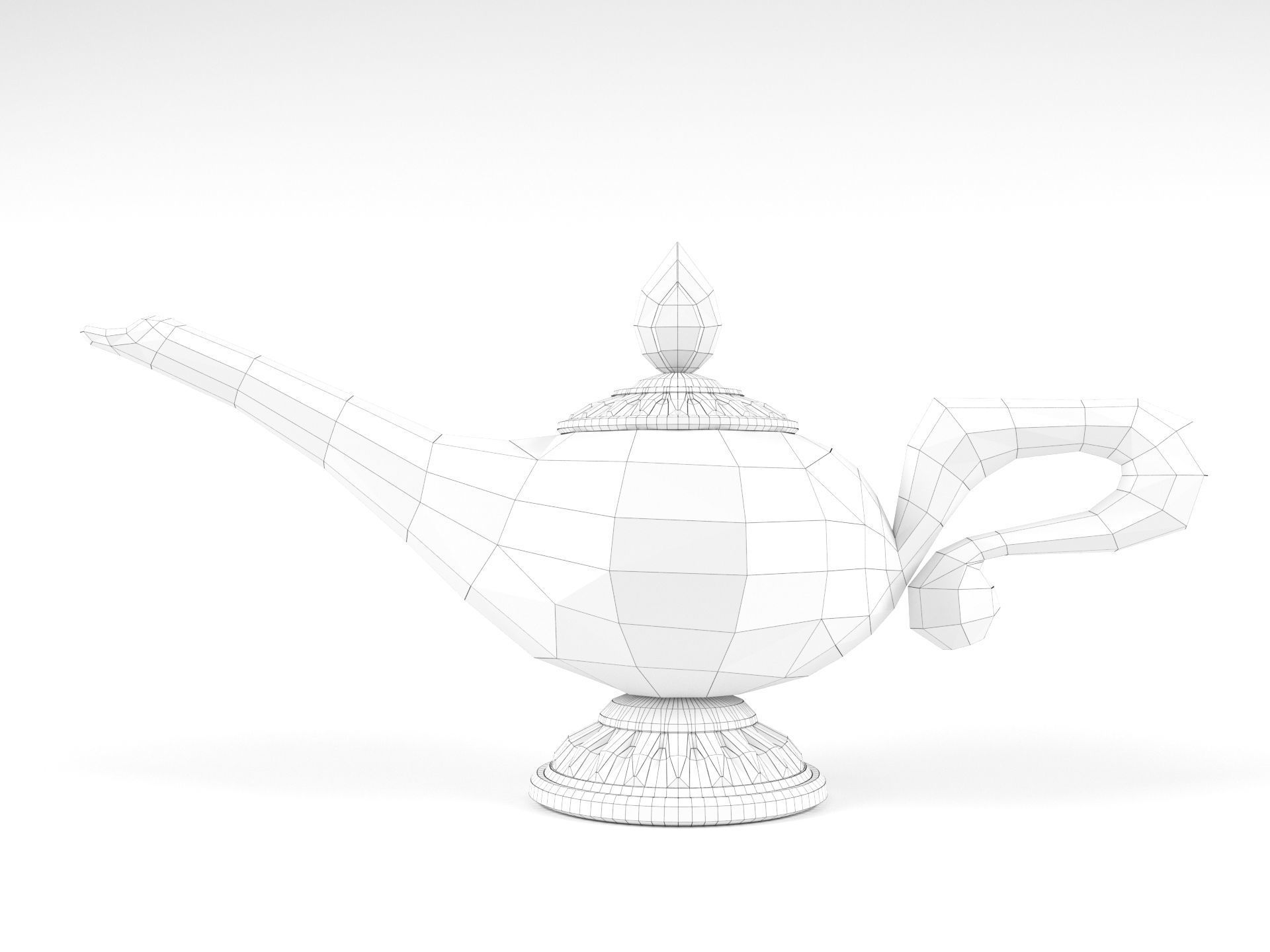 Aladdin Genie Lamp 3D model 3D printable | CGTrader