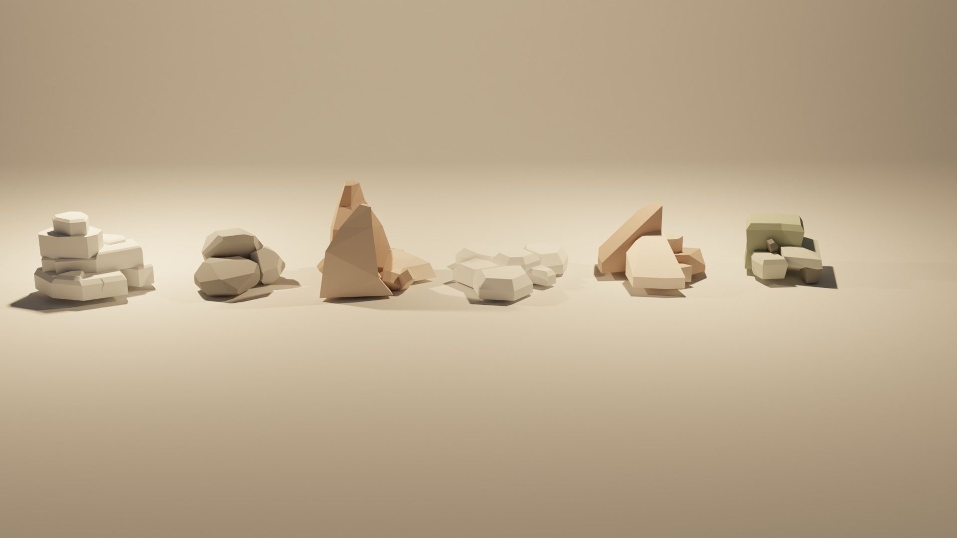 3D model Low-poly Rock 3D Models VR / AR / low-poly | CGTrader