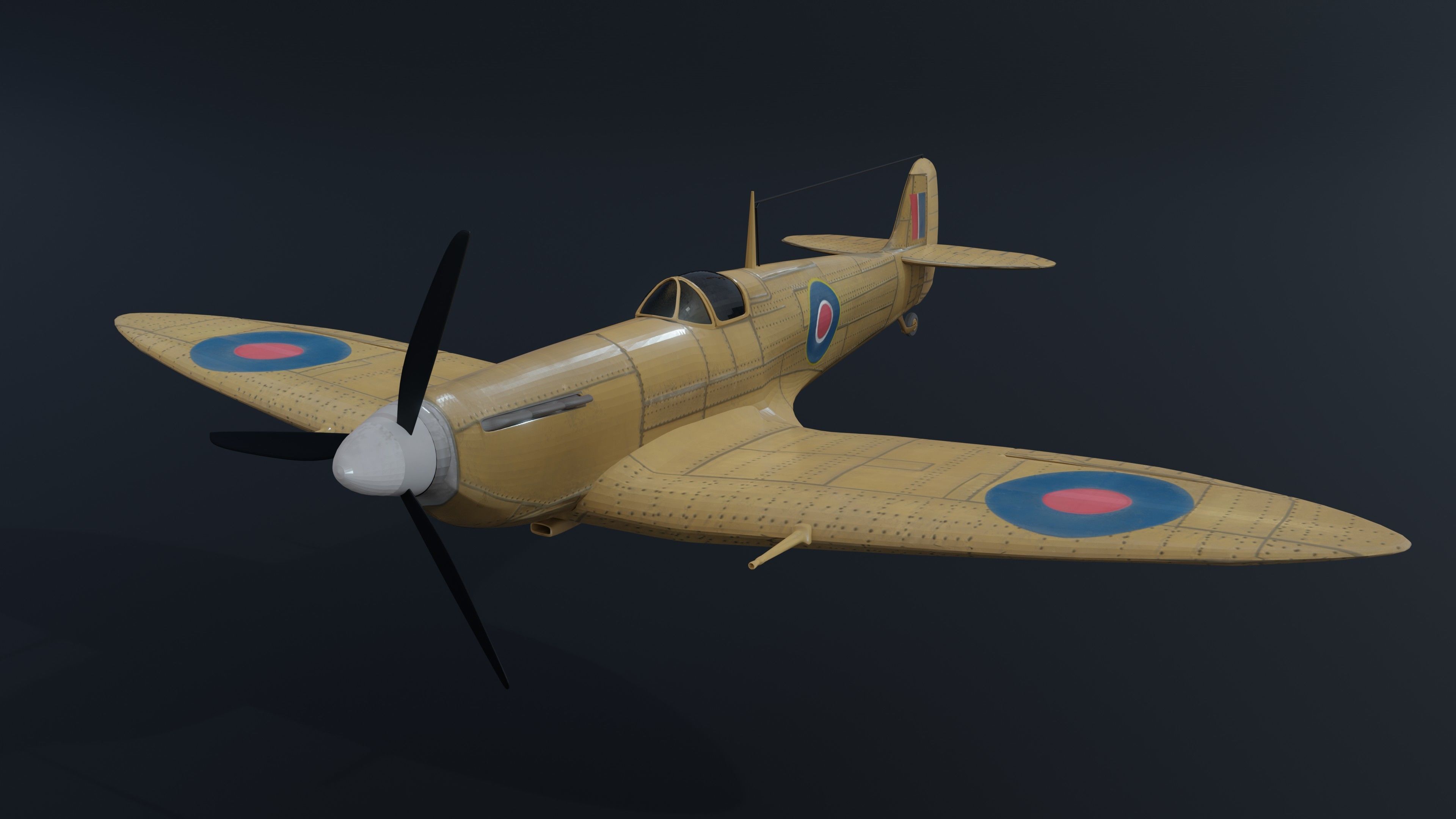 Spitfire 3d model - Blender free 3D model | CGTrader