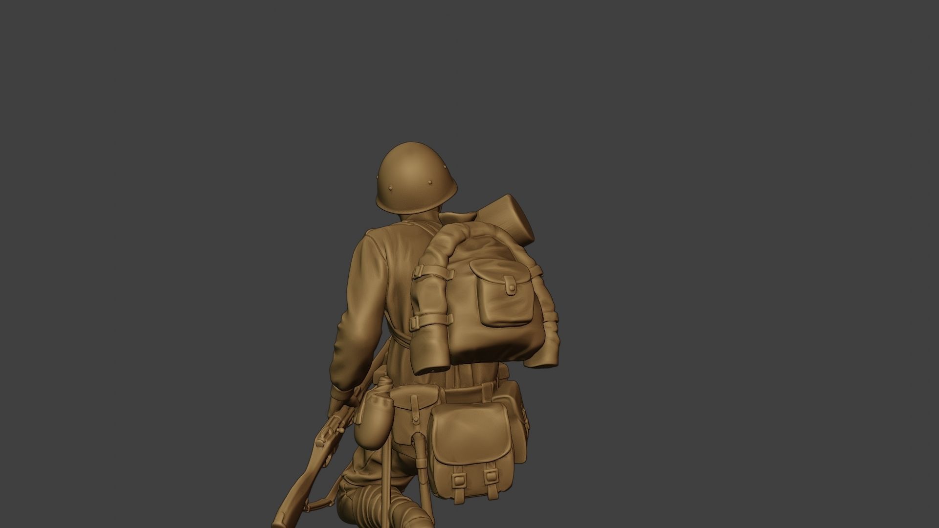 Russian soldier ww2 Crouch R1 3D model 3D printable | CGTrader