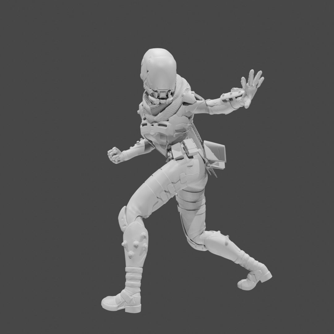 Apex Legends Character 3D Print OBJ STL File Wraith 20 3D model 3D ...
