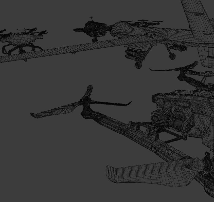 KITbash drones 3D model | CGTrader