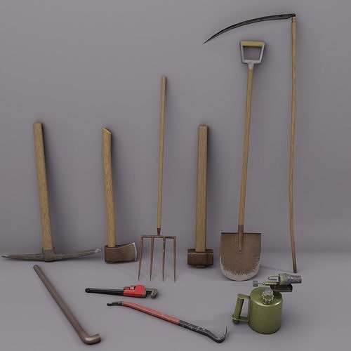 3D model Lowpoly Tools Pack VR / AR / low-poly | CGTrader