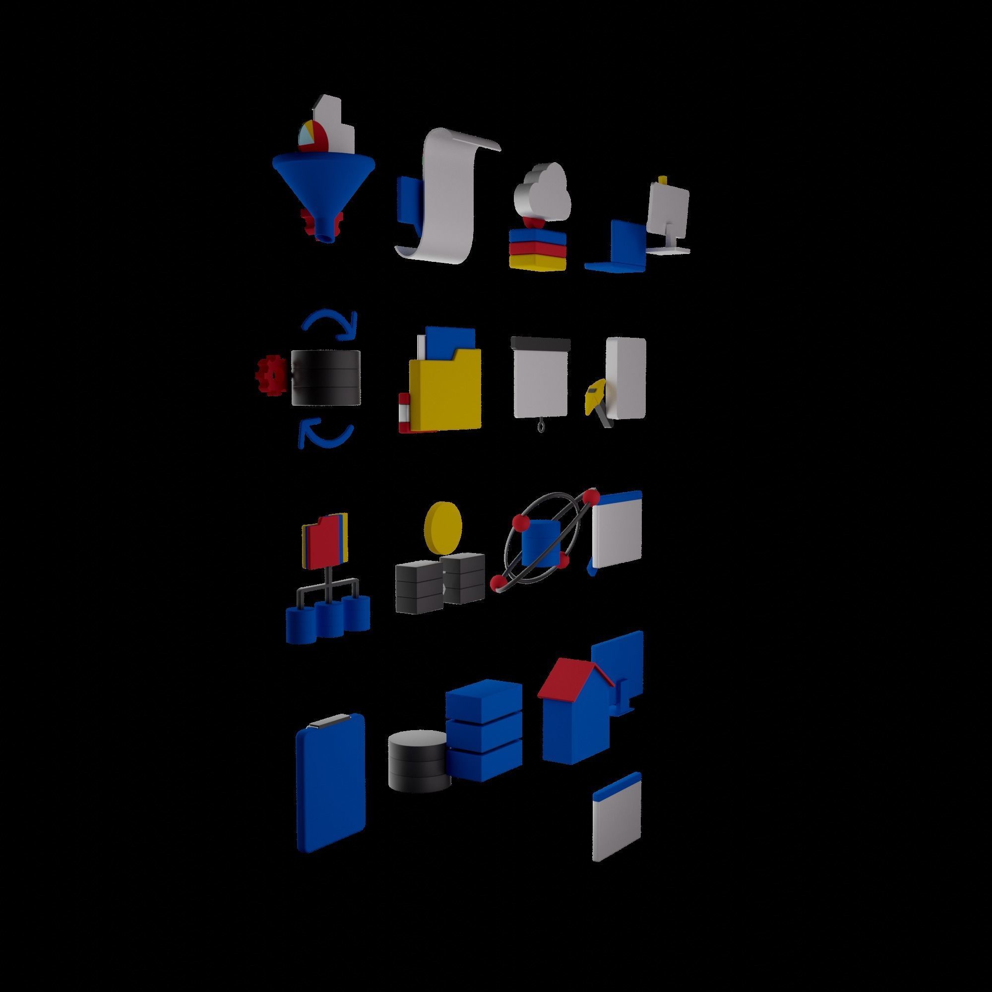Symbol icons 3D model | CGTrader