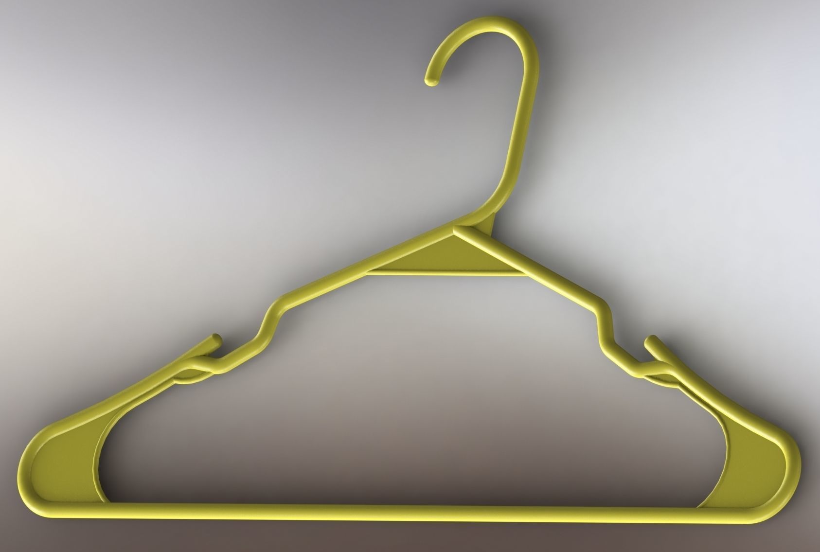 3D realistic thin plastic hanger for shops 3D model 3D printable | CGTrader