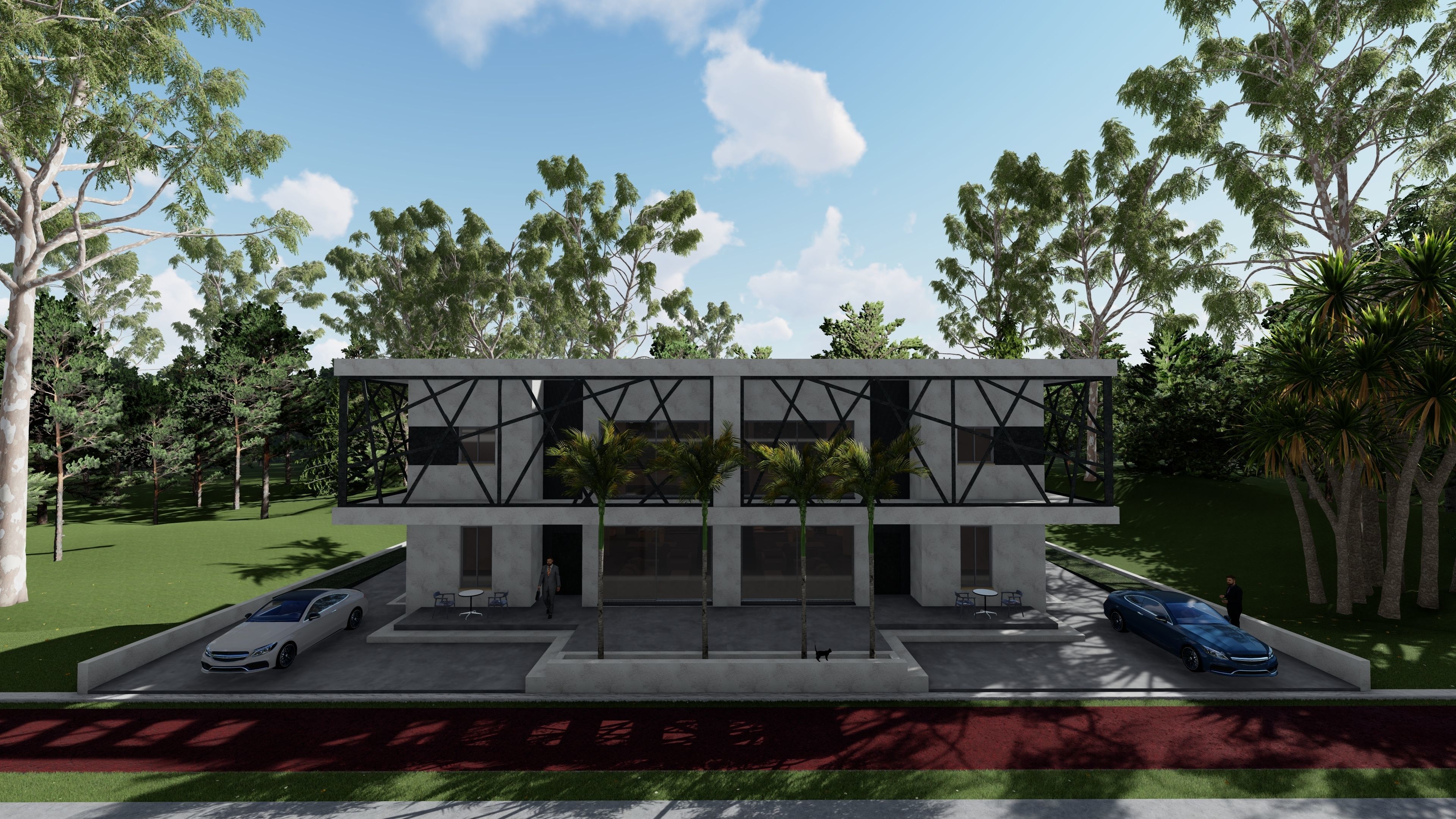 3d huse modern house 3D model | CGTrader