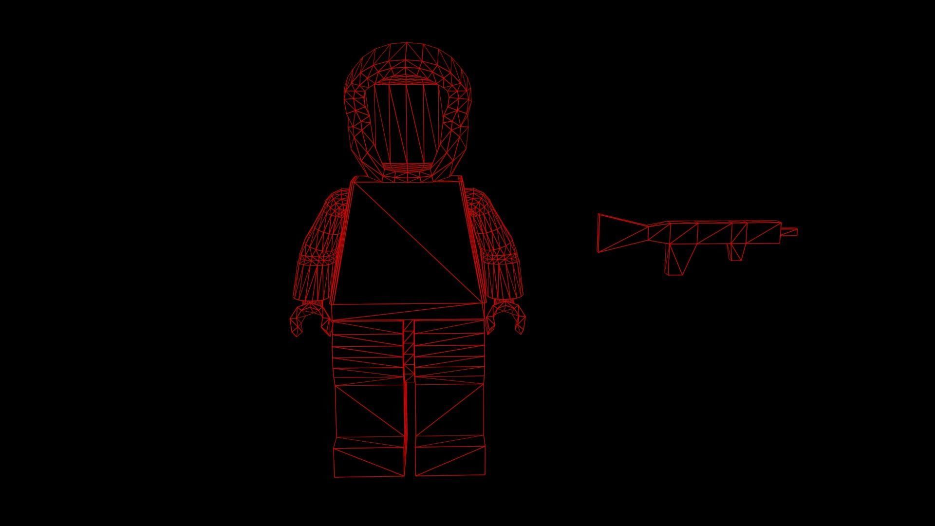 3D model Squid Game Lego Human Low Poly Soldier VR / AR / low-poly ...