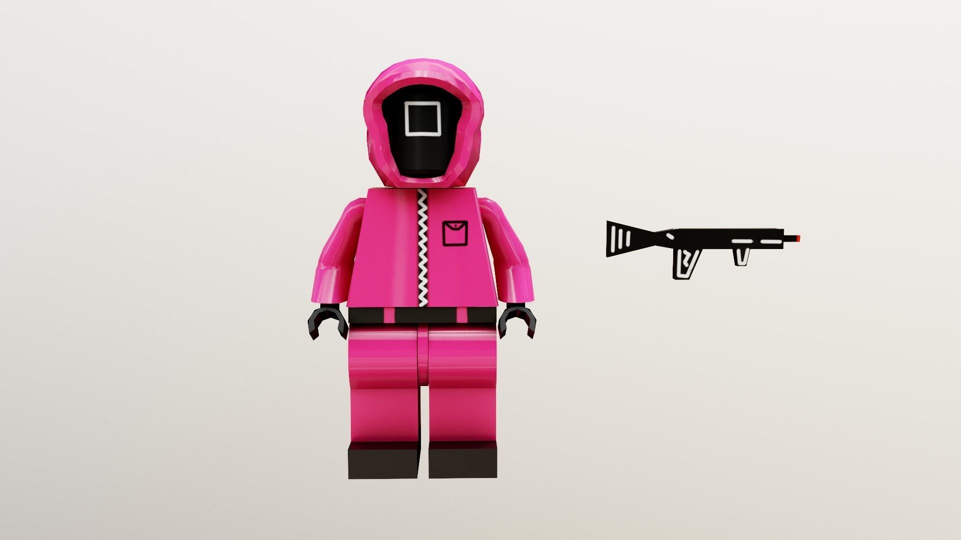 3D model Squid Game Lego Human Low Poly Soldier VR / AR / low-poly ...