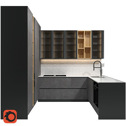 Stylish Kitchens Matteo 3 3D model | CGTrader
