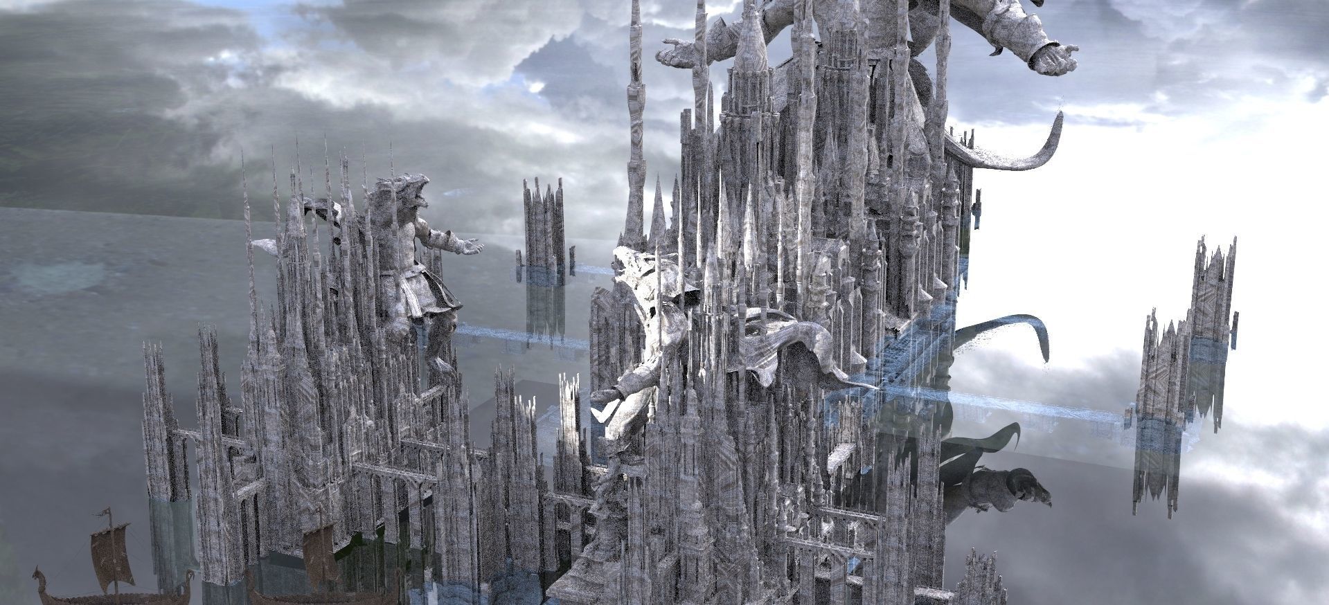 Werewolf Gods Temple of Power extended Kit bash 3D model | CGTrader